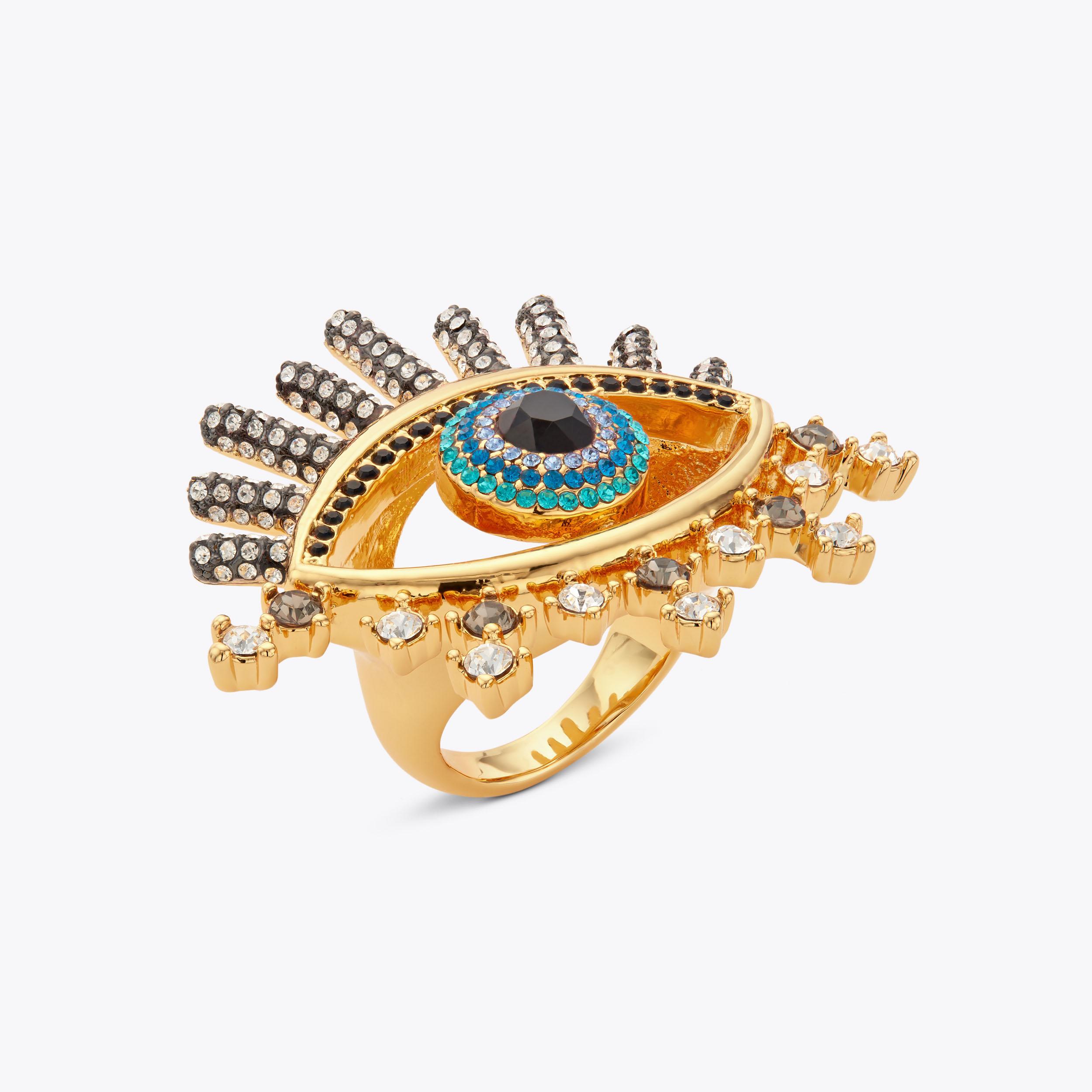 XL EVIL EYE RING Evil Eye Ring by KURT GEIGER LONDON