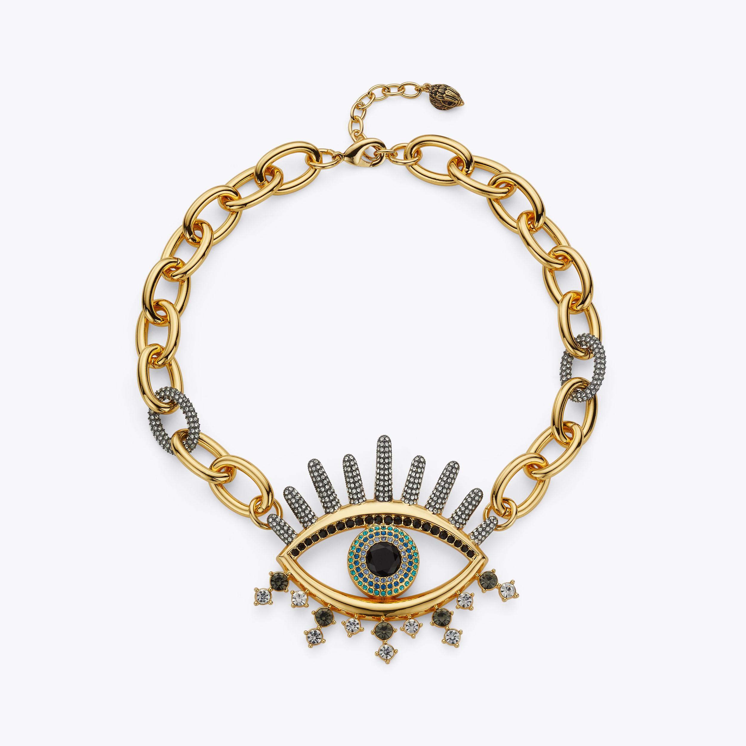 XL EVIL EYE NECKLACE Evil Eye Necklace by KURT GEIGER LONDON