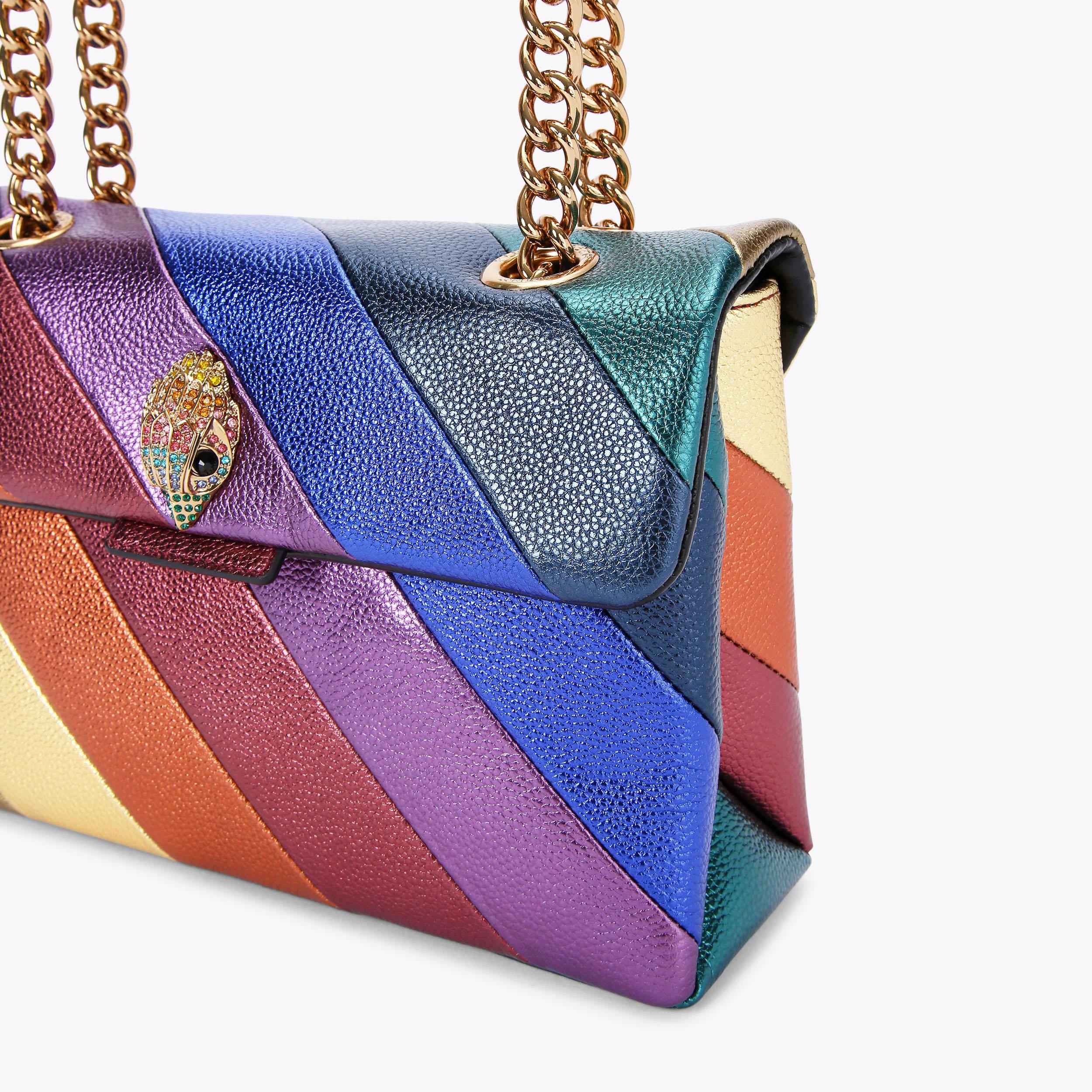 KENSINGTON LEATHER Rainbow Stripe Bag by KURT GEIGER LONDON