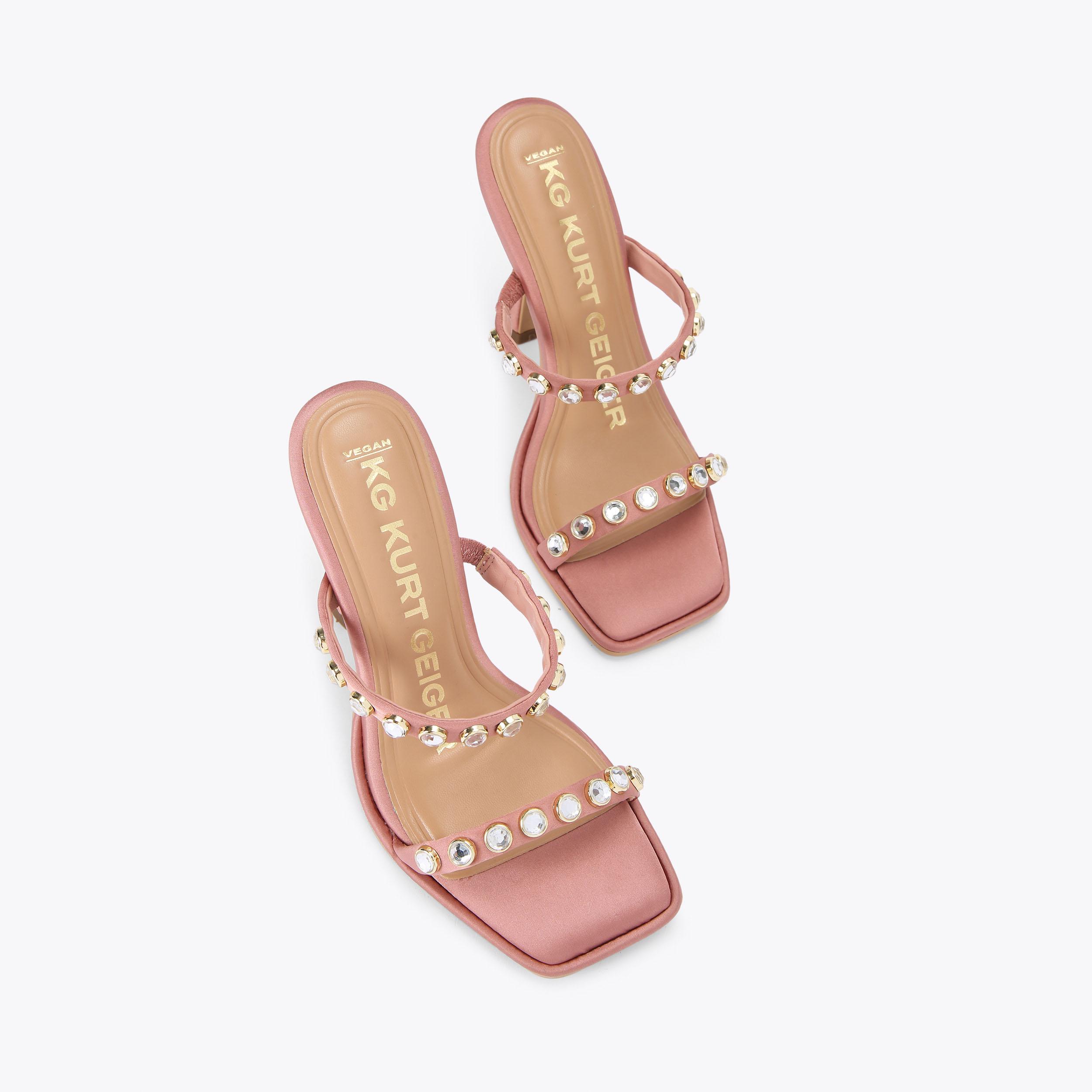 SERENITY Pink Crystal Heels by KG KURT GEIGER