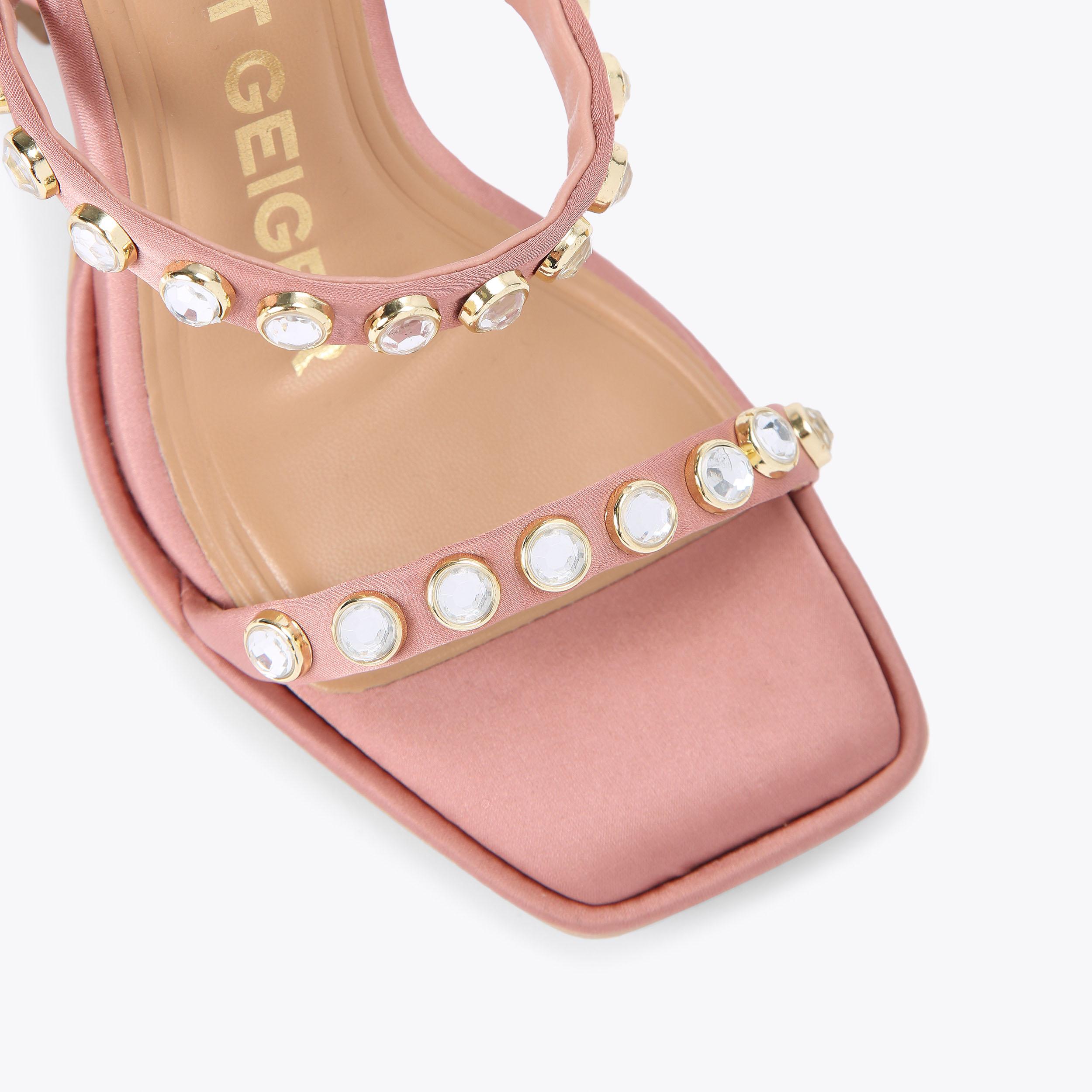 SERENITY Pink Crystal Heels by KG KURT GEIGER