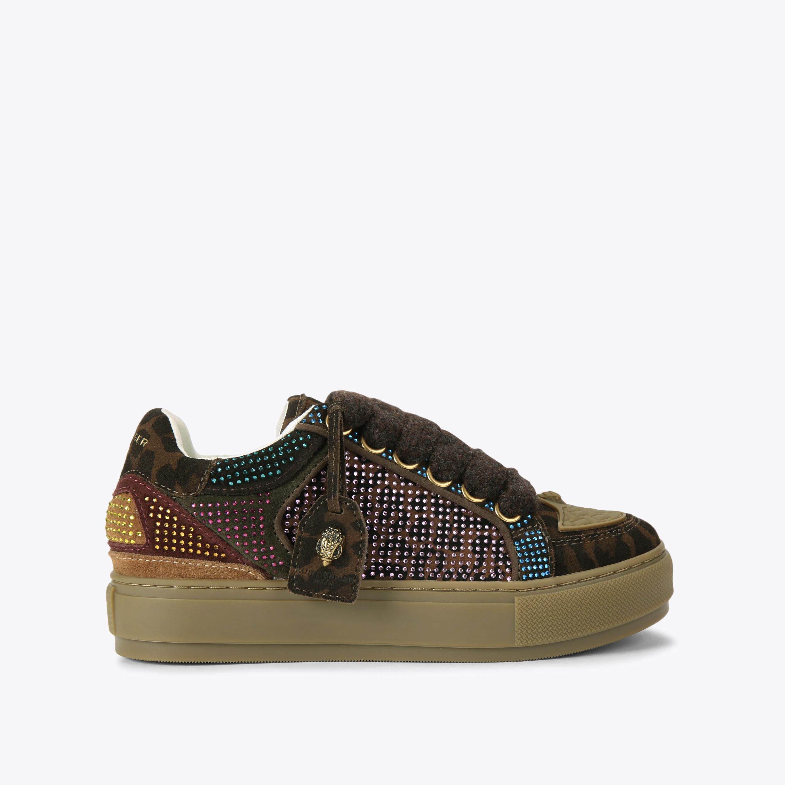 SOUTHBANK TAG Black Rainbow Trainer by KURT GEIGER LONDON