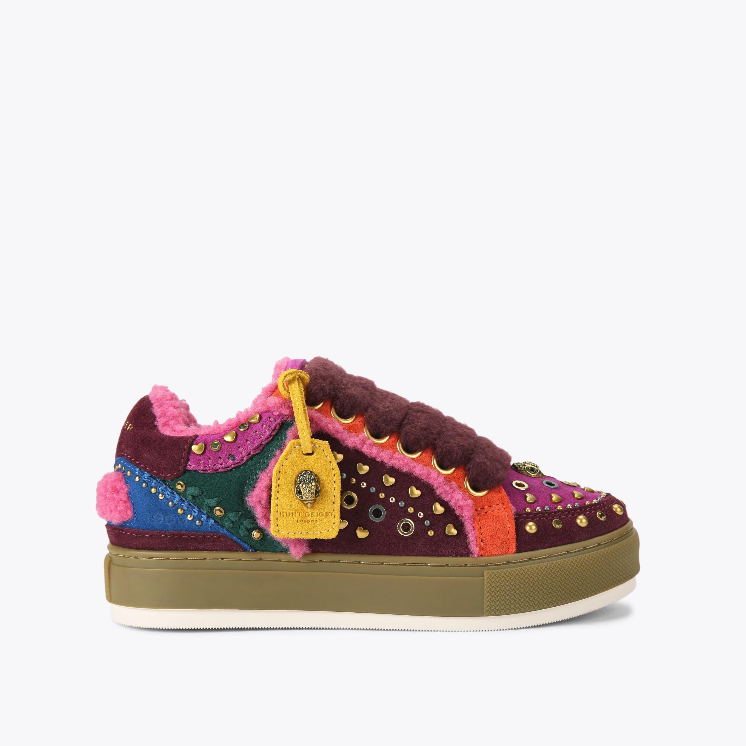 SOUTHBANK TAG Black Rainbow Trainer by KURT GEIGER LONDON