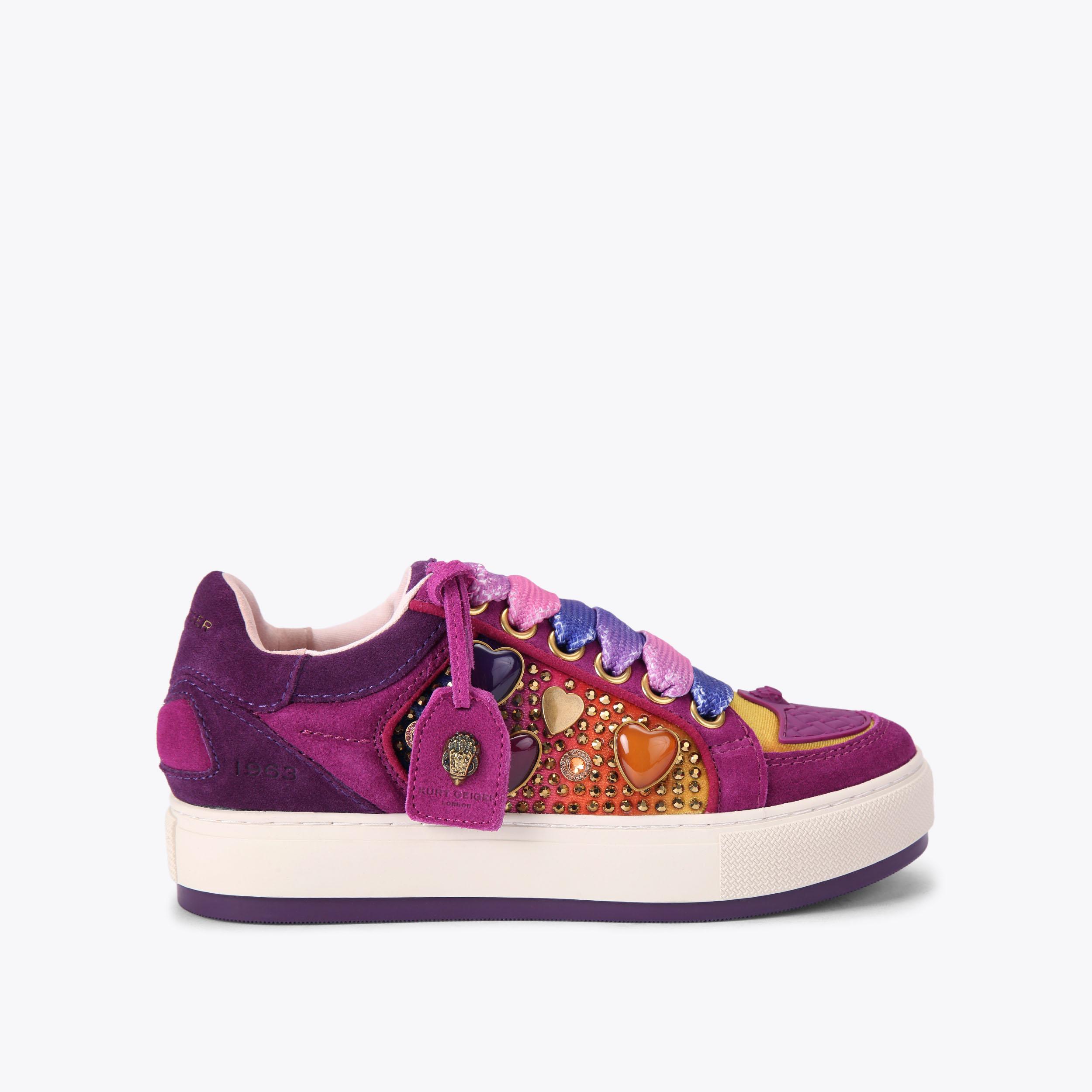 SOUTHBANK TAG Black Rainbow Trainer by KURT GEIGER LONDON
