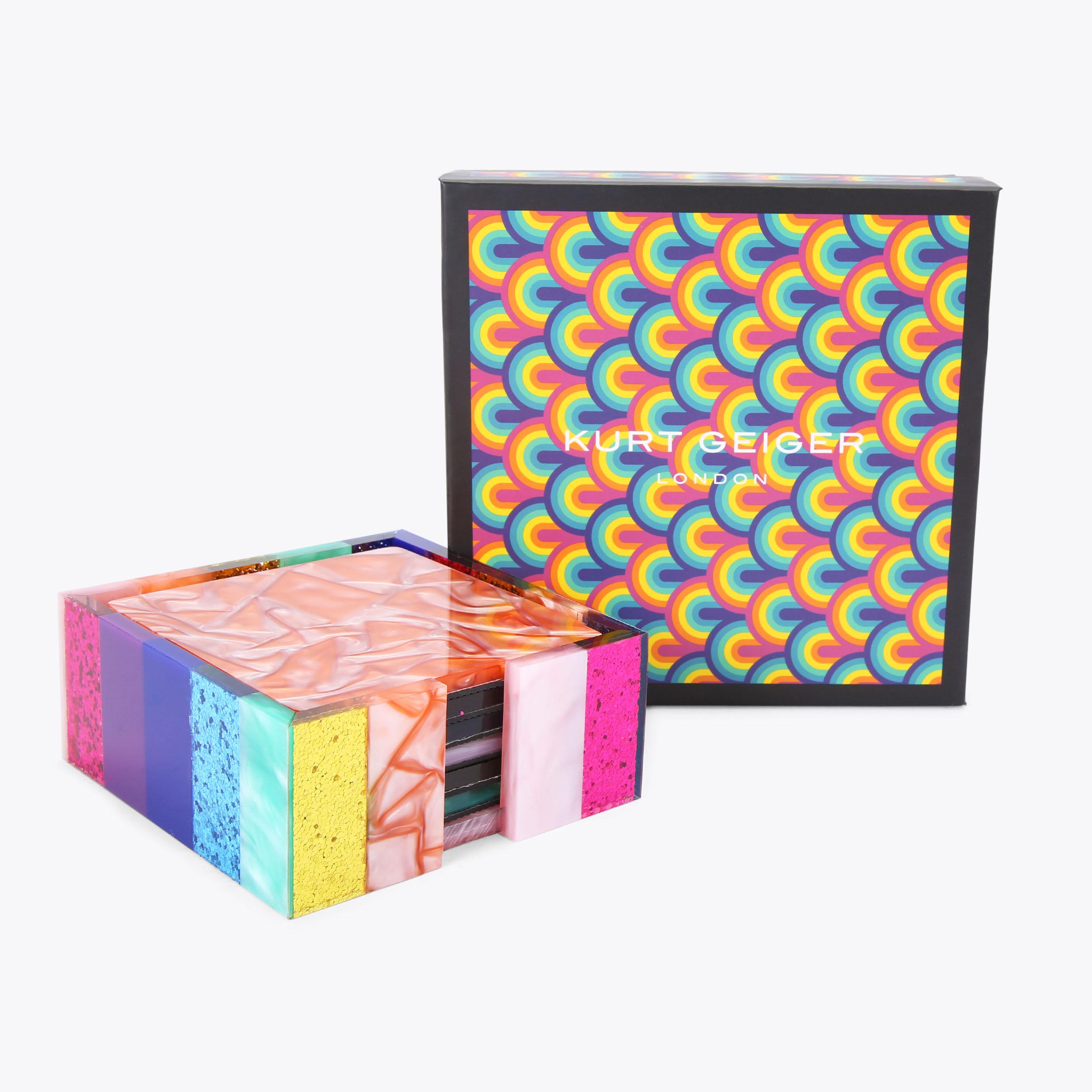 COASTER SETS Glitter Coasters by KURT GEIGER LONDON