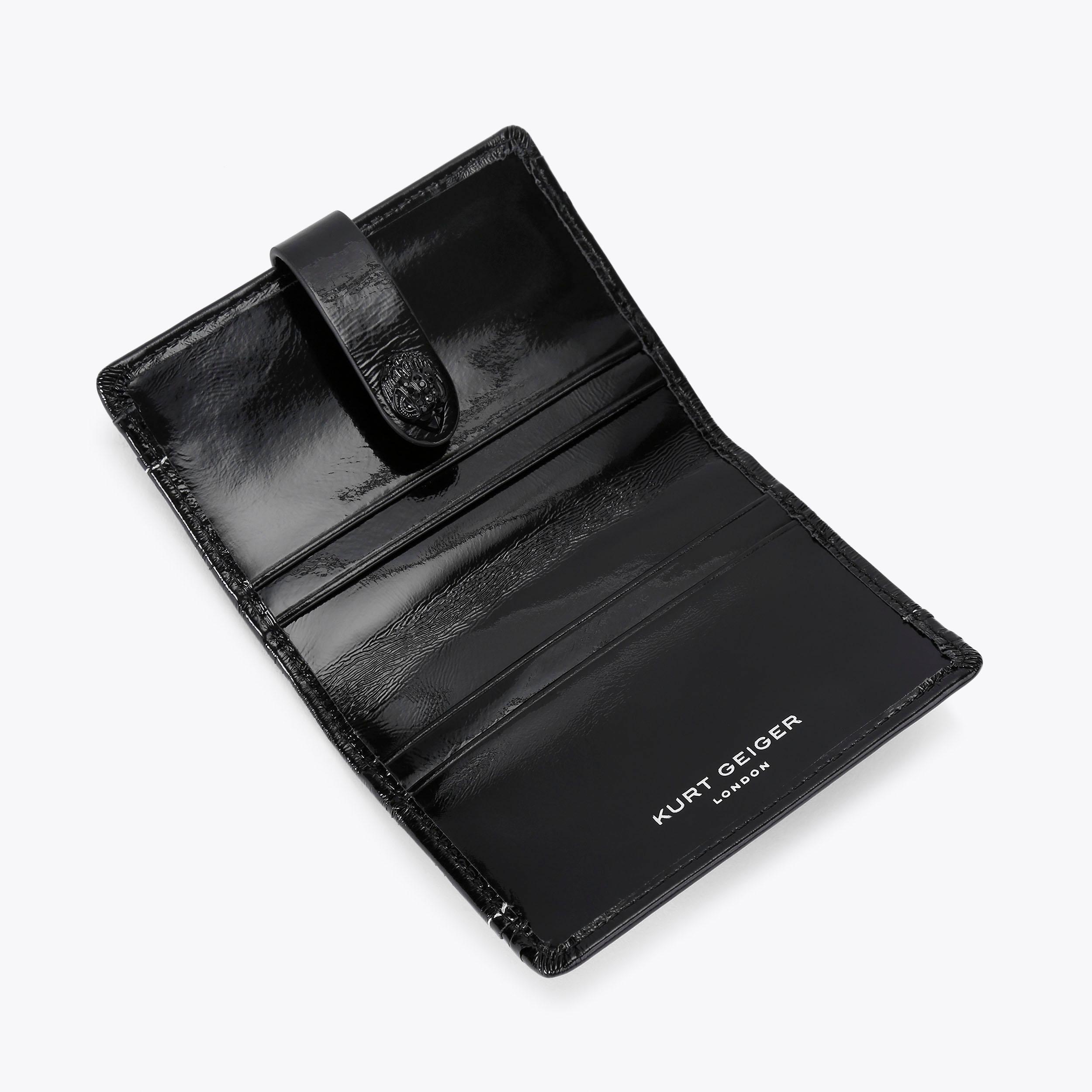 MULTI CARD KENSINGTON DR Black Stitched Card Wallet by KURT GEIGER LONDON