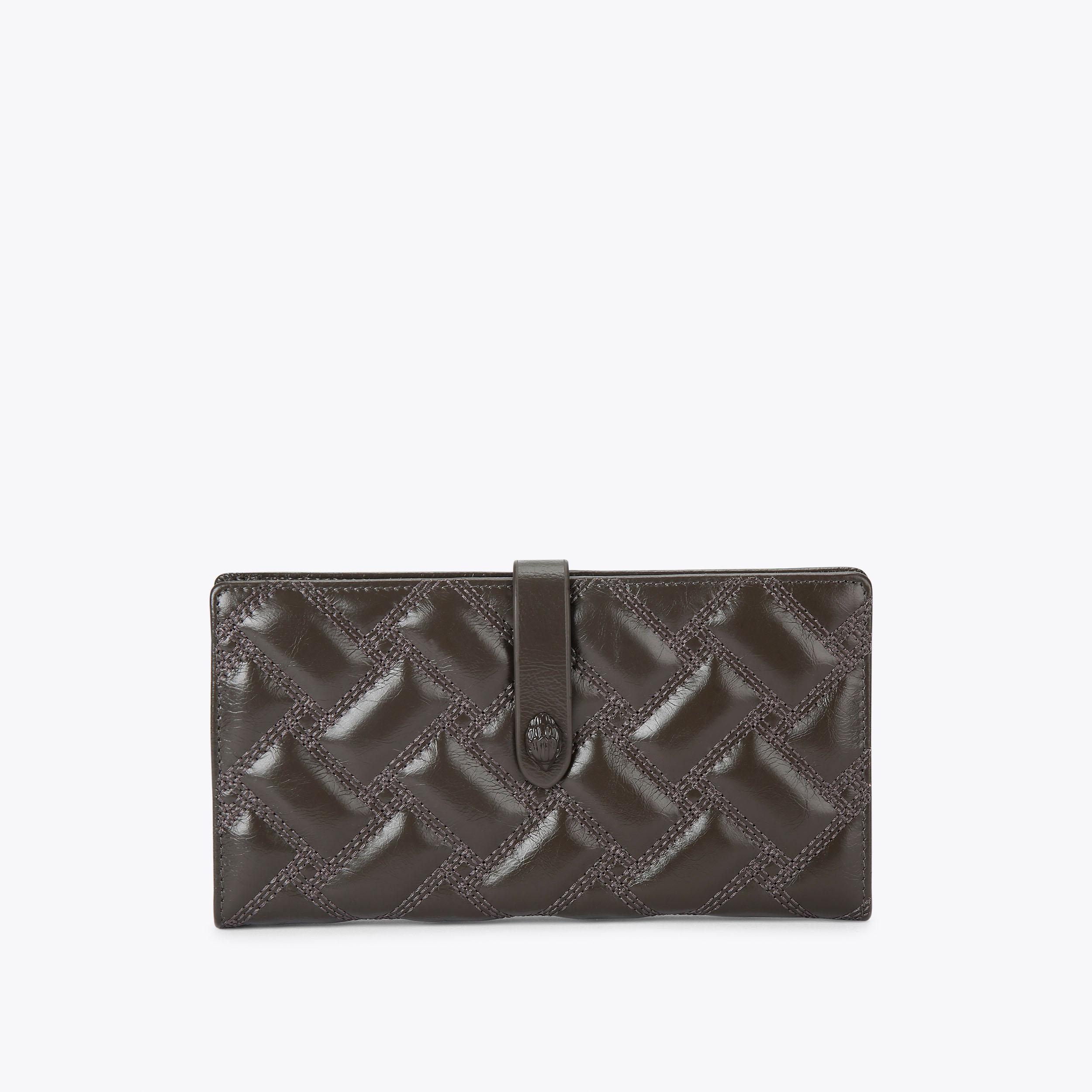 LEATHER SOFT WALLET DR Dark Brown Wallet by KURT GEIGER LONDON