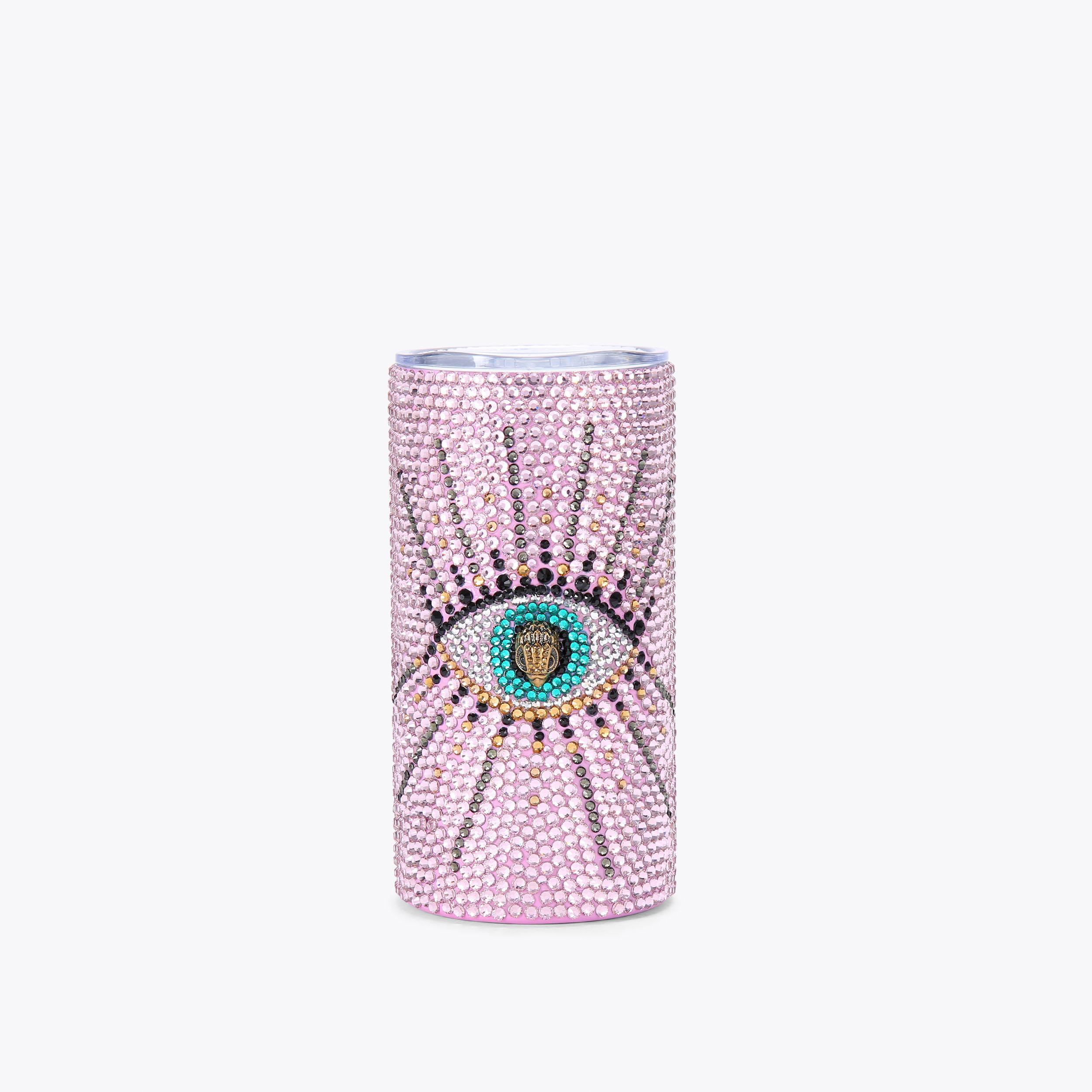 CRYSTAL CAN Rainbow Stripe Crystal Embellished Tumbler by KURT GEIGER ...