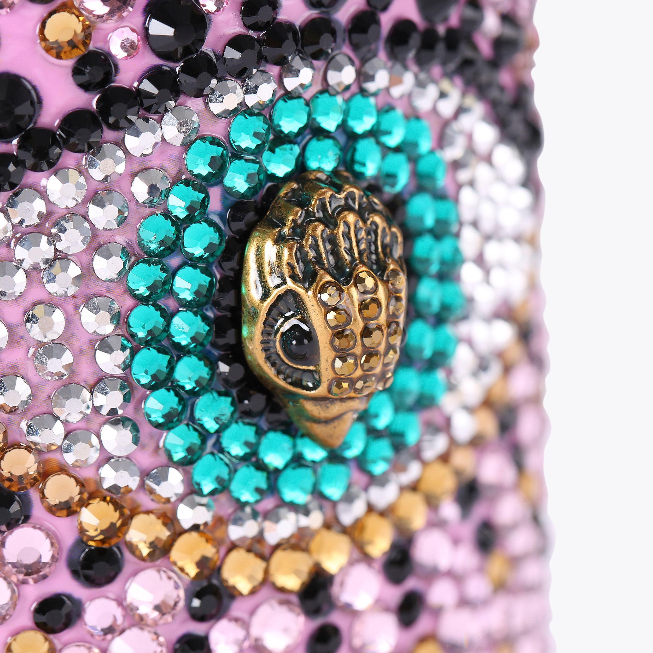 CRYSTAL CAN Rainbow Stripe Crystal Embellished Tumbler by KURT GEIGER ...