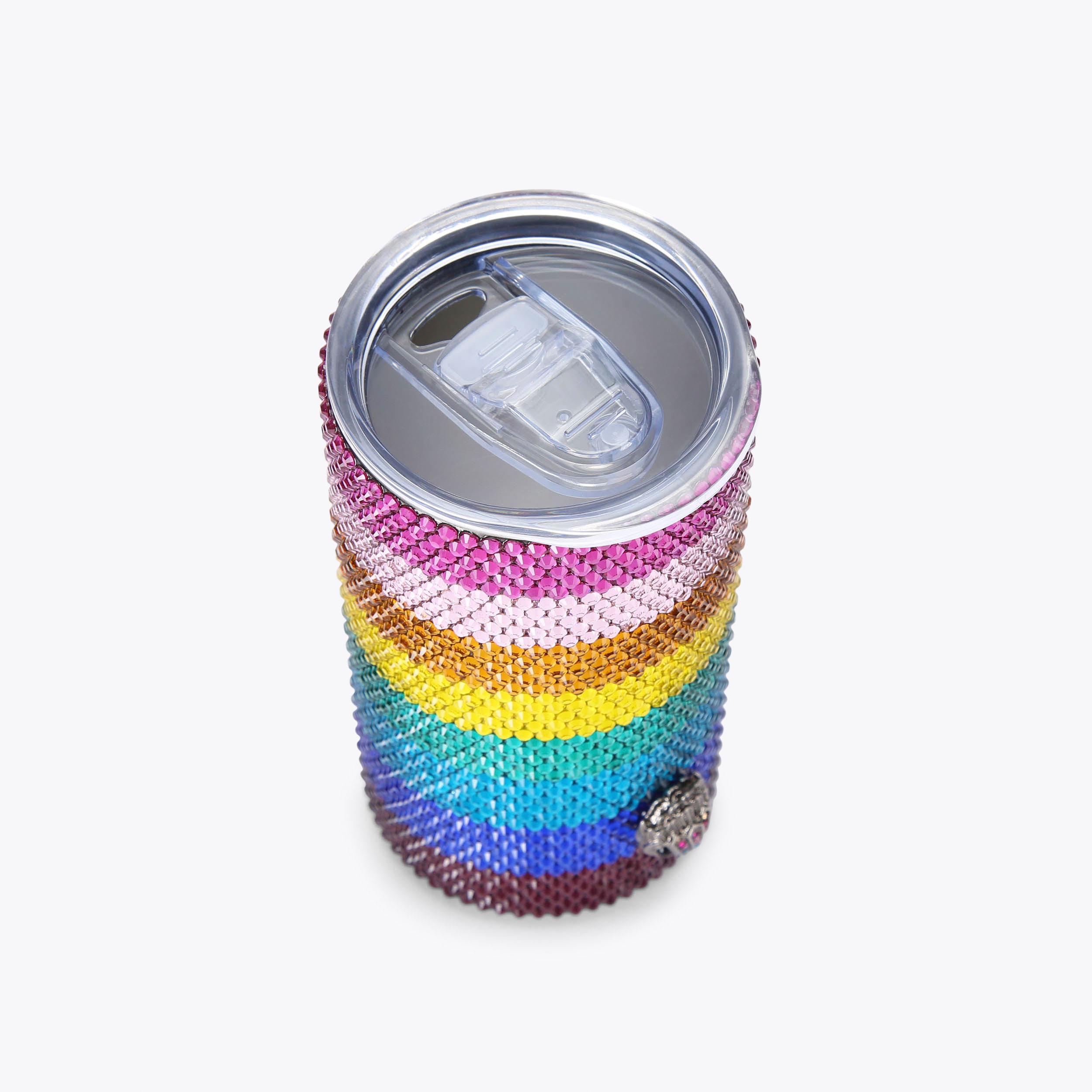 CRYSTAL CAN Pink Crystal Embellished Tumbler by KURT GEIGER LONDON