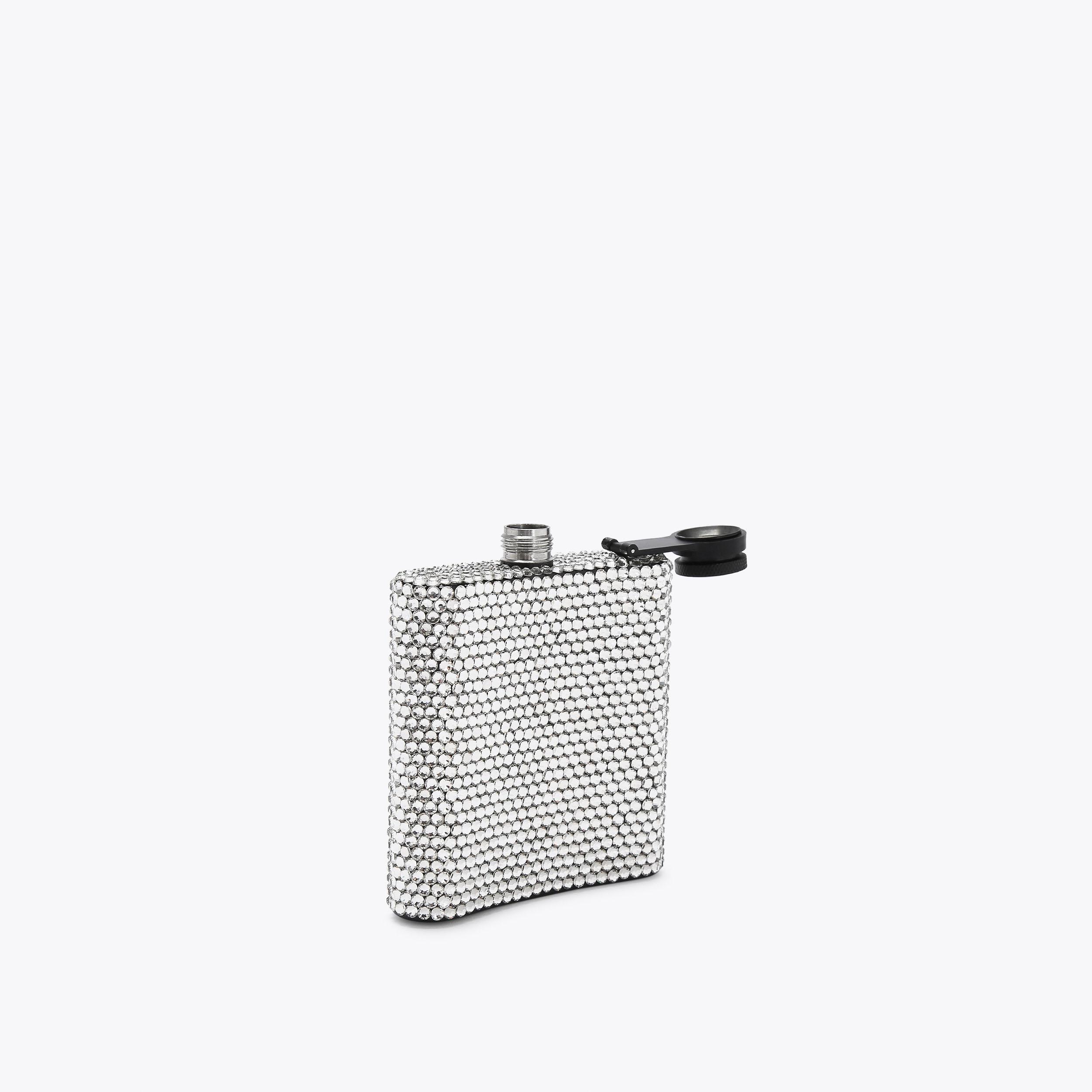 CRYSTAL FLASK Crystal Hip Flask by KURT GEIGER LONDON