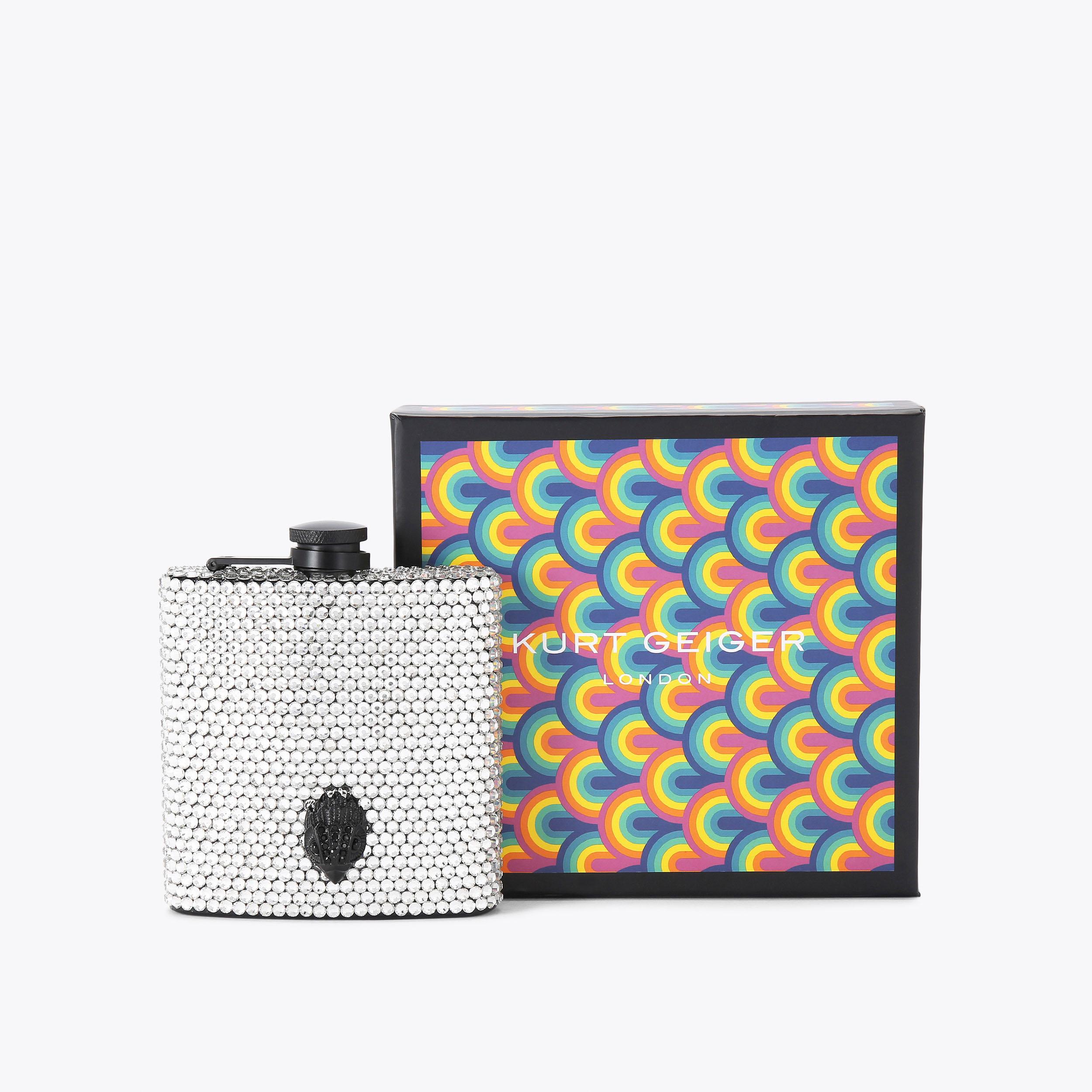 CRYSTAL FLASK Crystal Hip Flask by KURT GEIGER LONDON