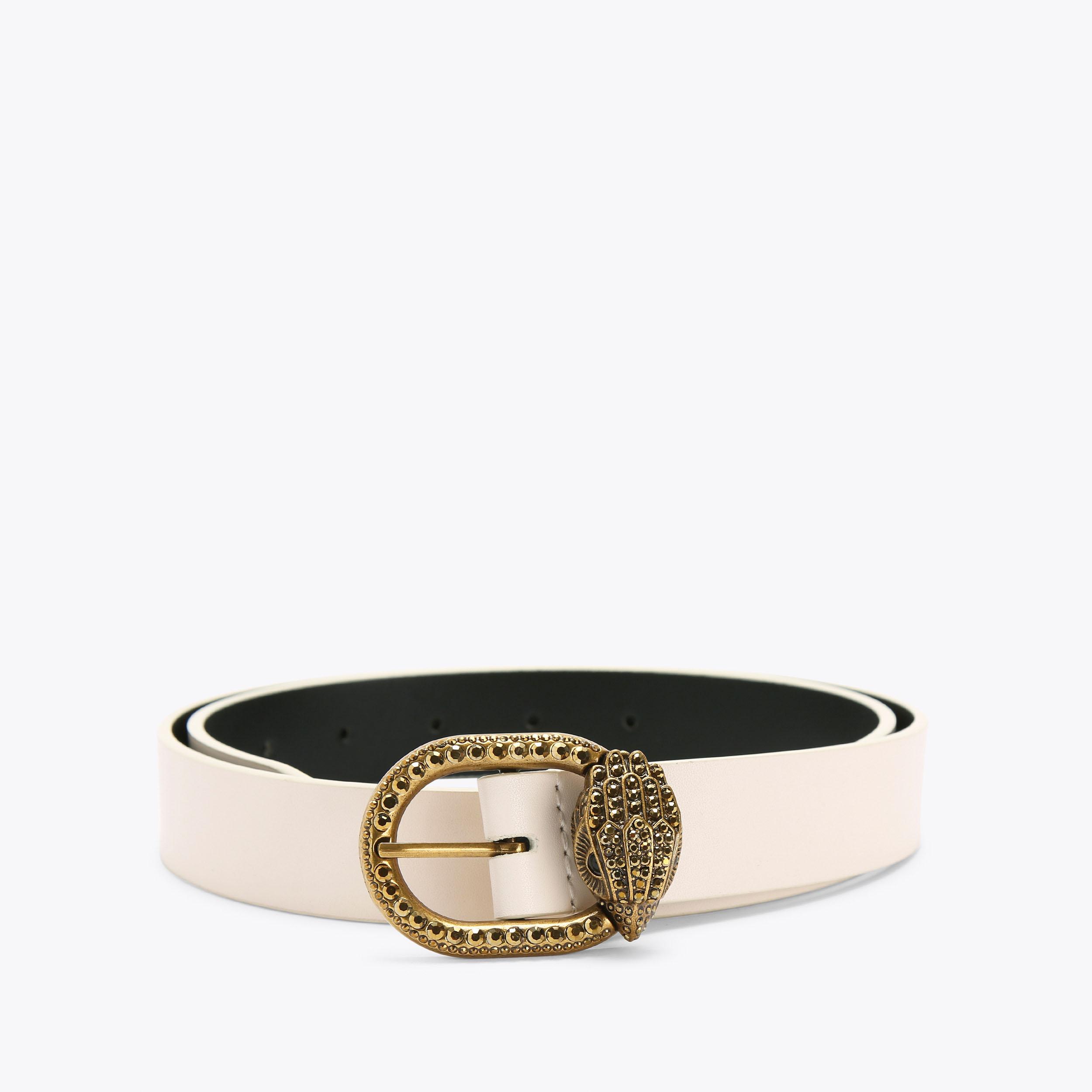 MAYFAIR 30 BELT Bone Leather Belt by KURT GEIGER LONDON