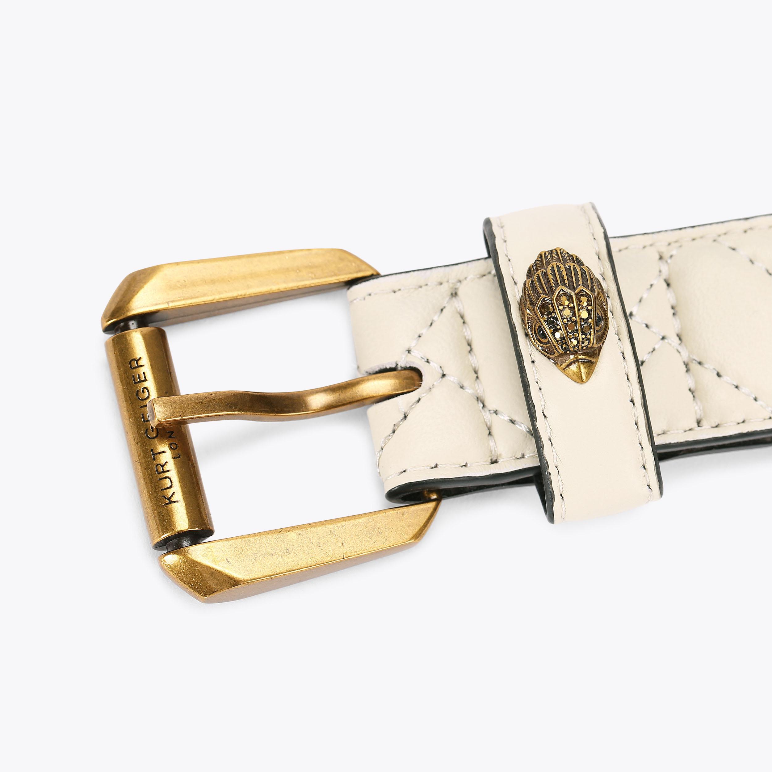 KENSINGTON 30 BELT Bone Leather Belt by KURT GEIGER LONDON