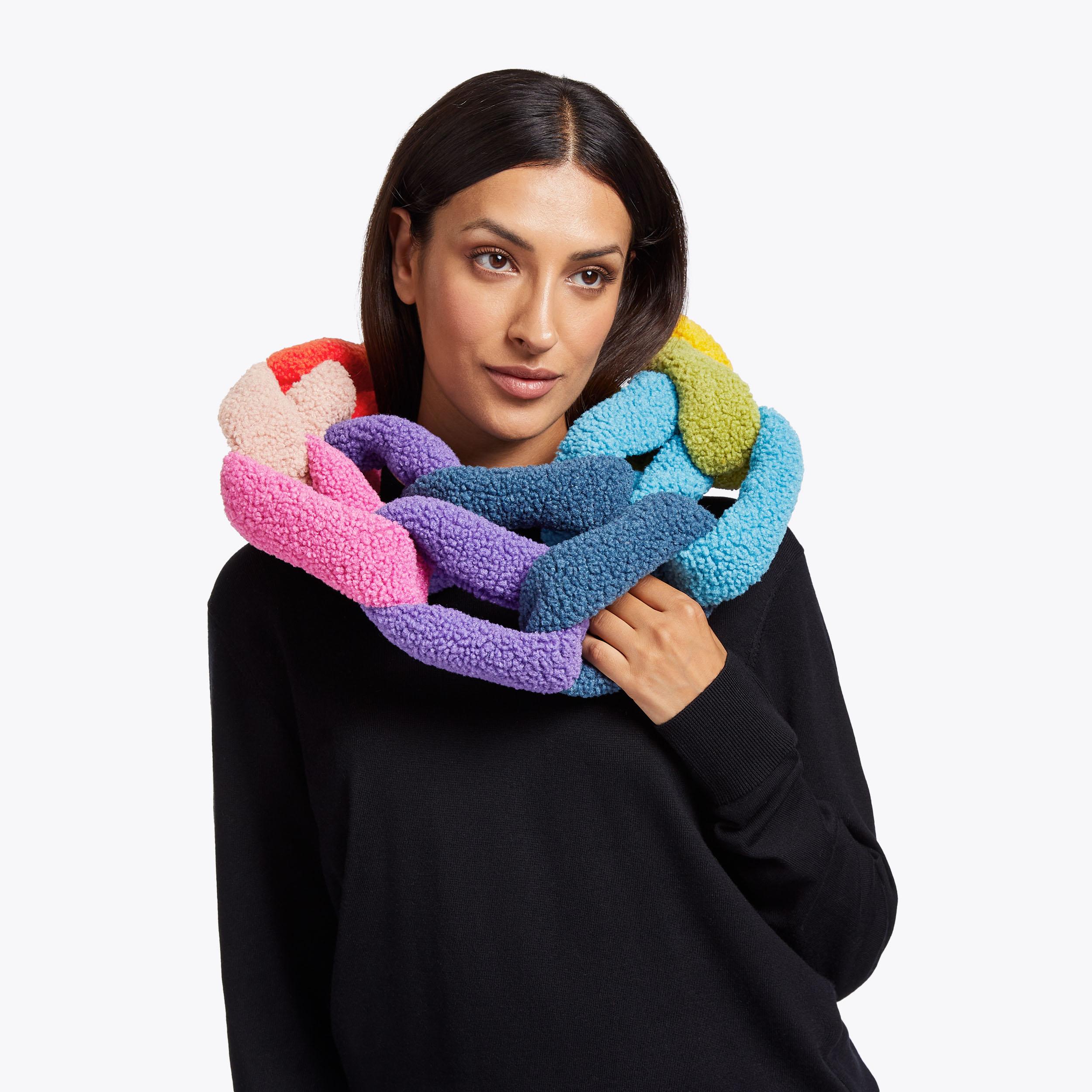 TEDDY CHAIN SCARF Rainbow Chain Scarf by KURT GEIGER LONDON