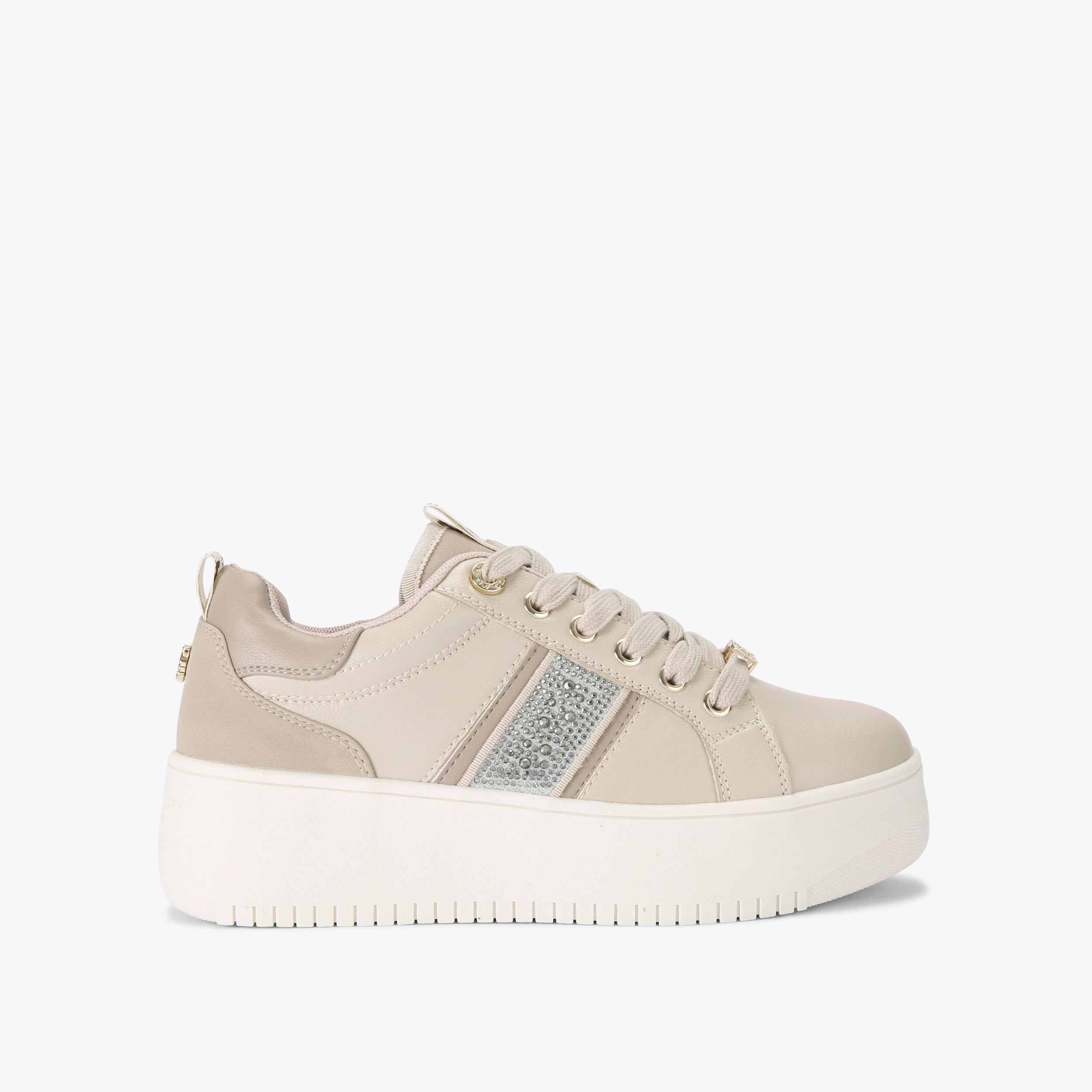 LESLIE GEM Blush Crystal Sneaker by KG KURT GEIGER