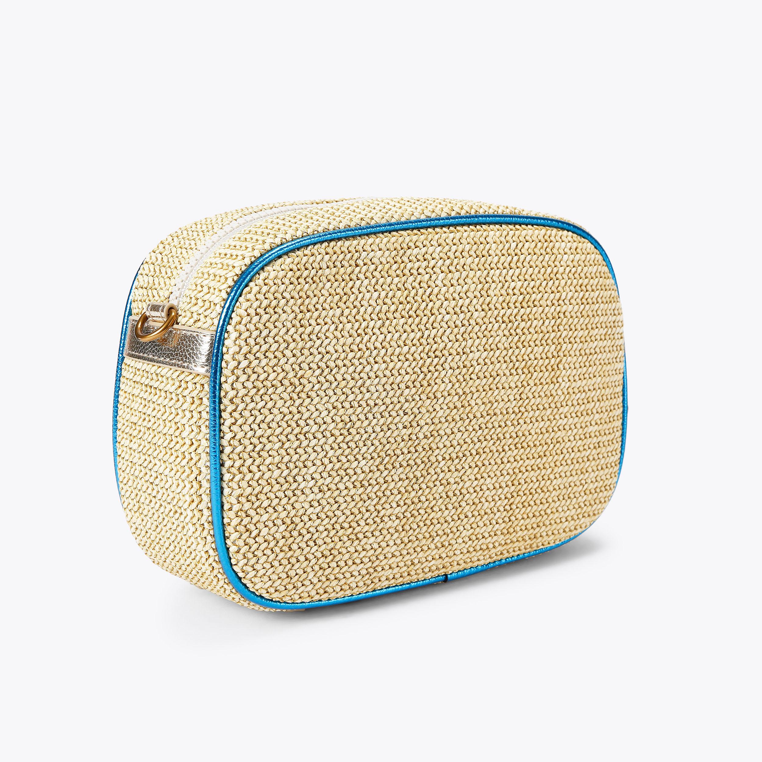 SOUTHBANK CAMERA BAG KURT Natural Woven Camera Bag by KURT GEIGER LONDON