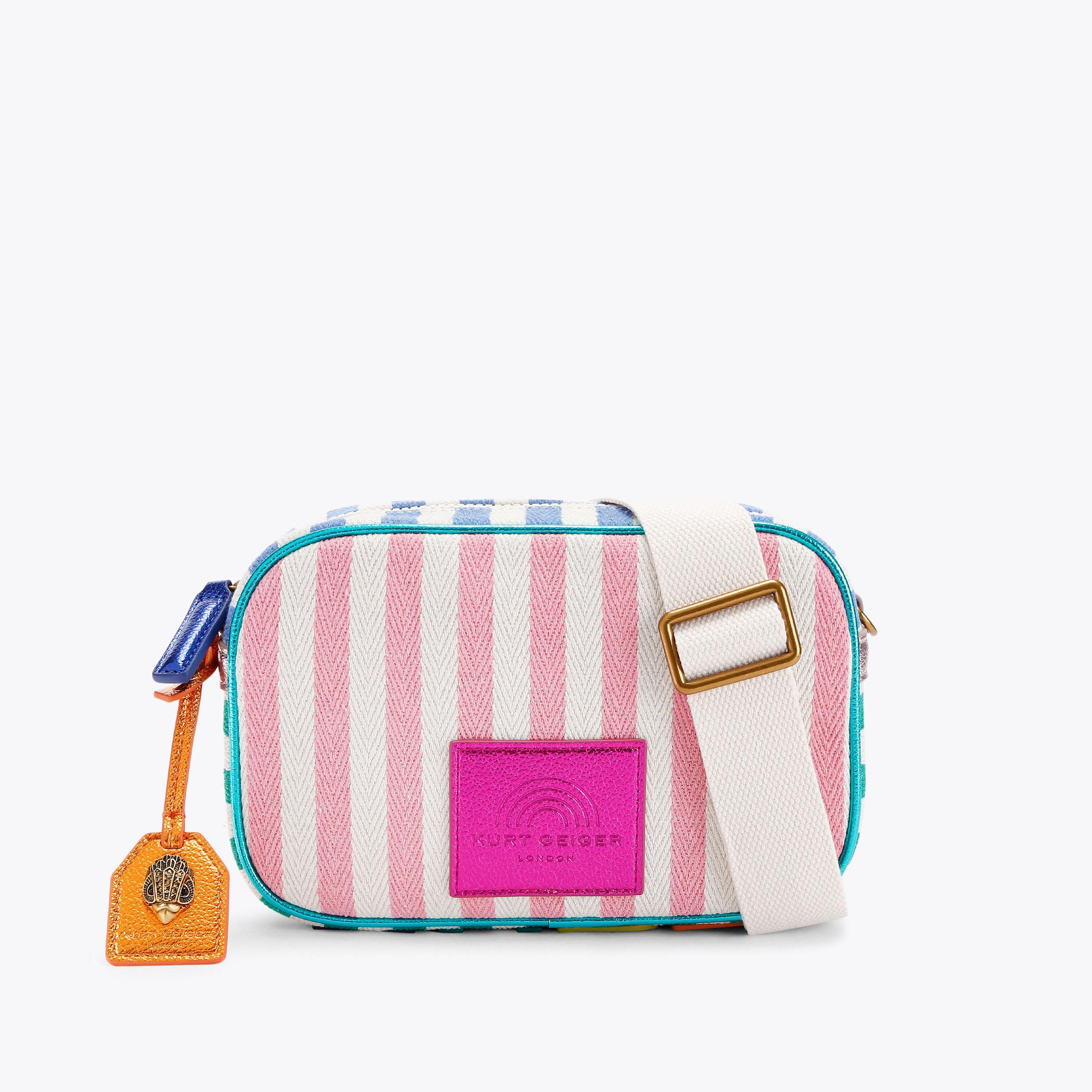 SOUTHBANK CAMERA BAG KURT Striped Camera Bag by KURT GEIGER LONDON