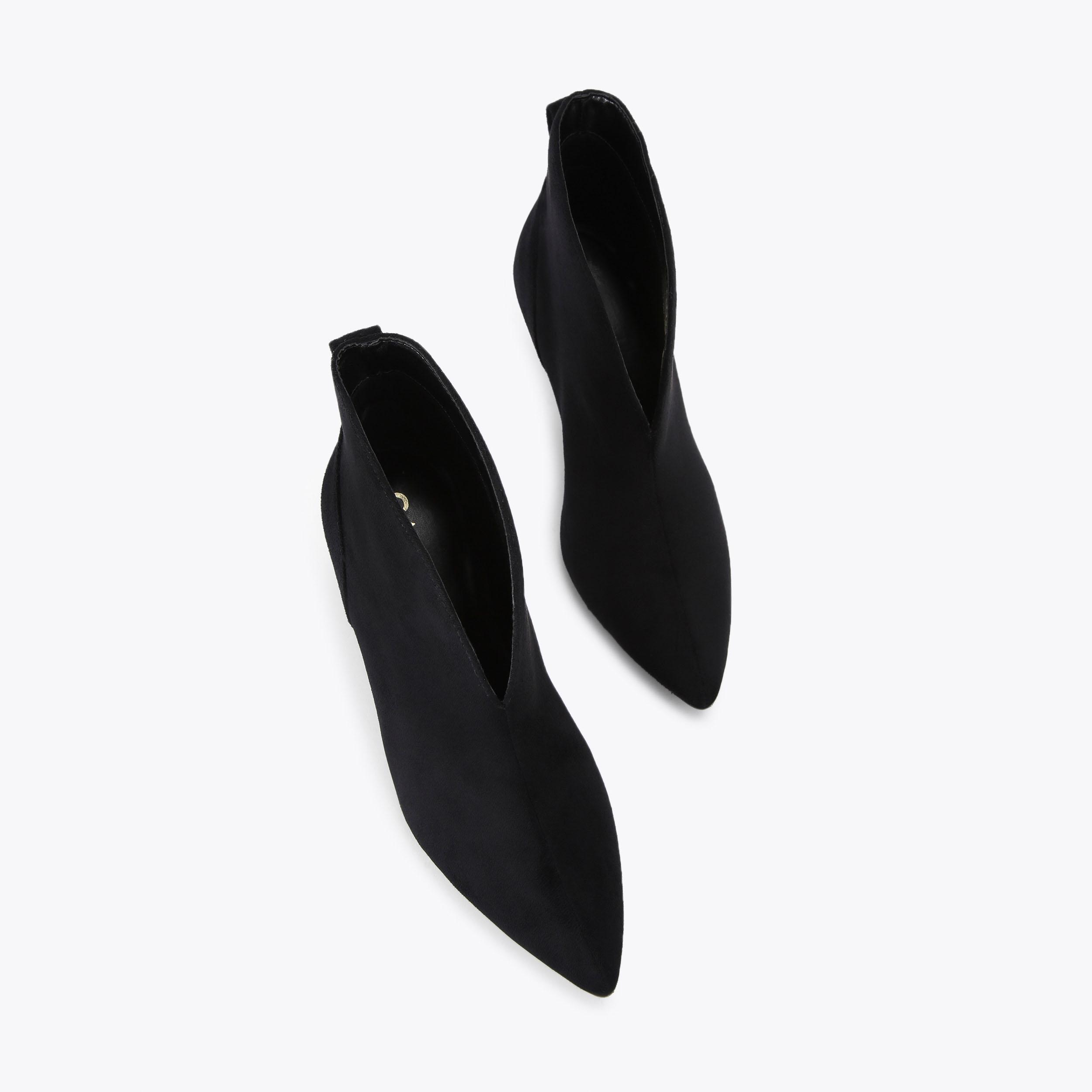 FLUTE SHOE BOOT Black Microsuede Boot by CARVELA COMFORT