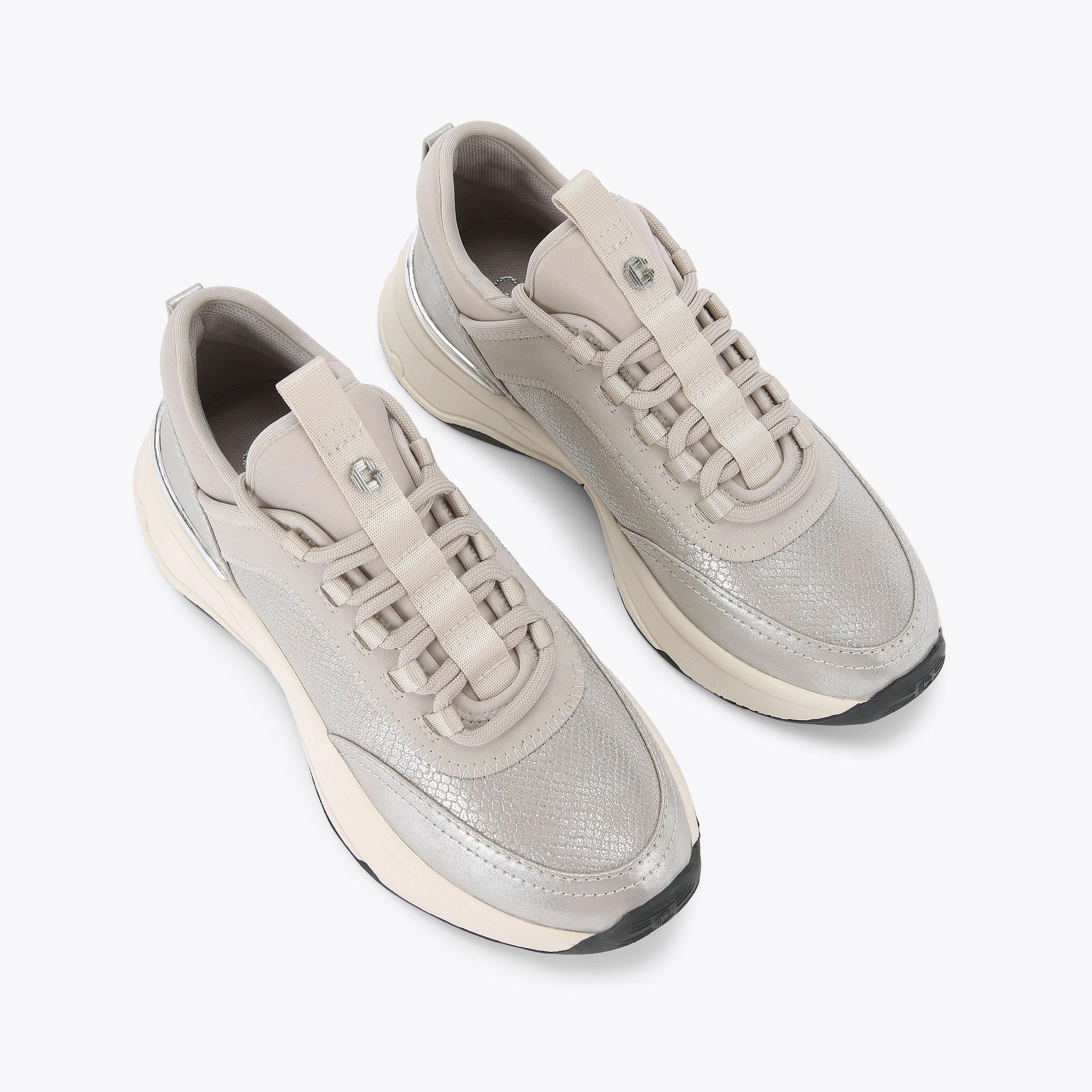 SWIFT RUNNER Metallic Trainer by CARVELA