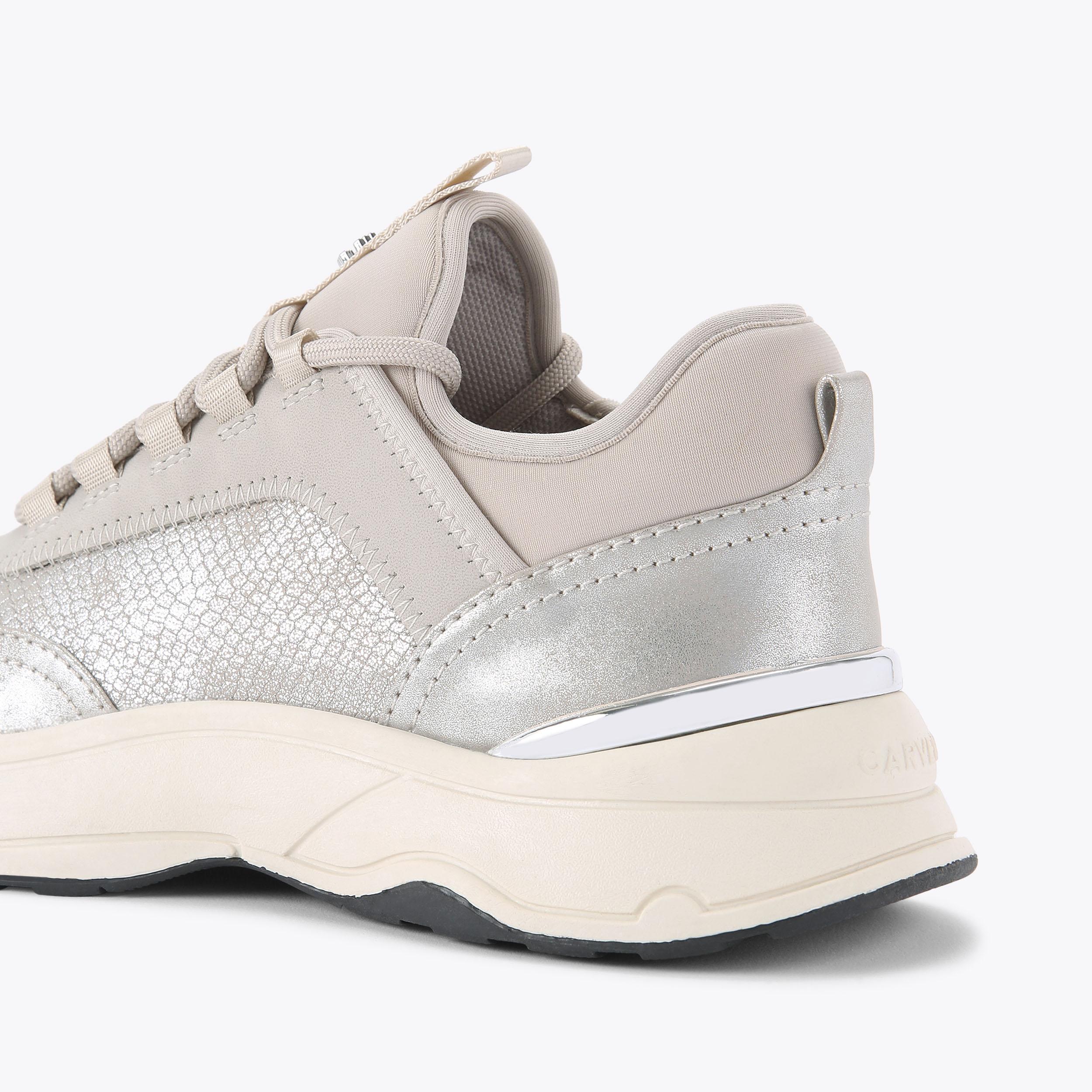 SWIFT RUNNER Metallic Trainer by CARVELA