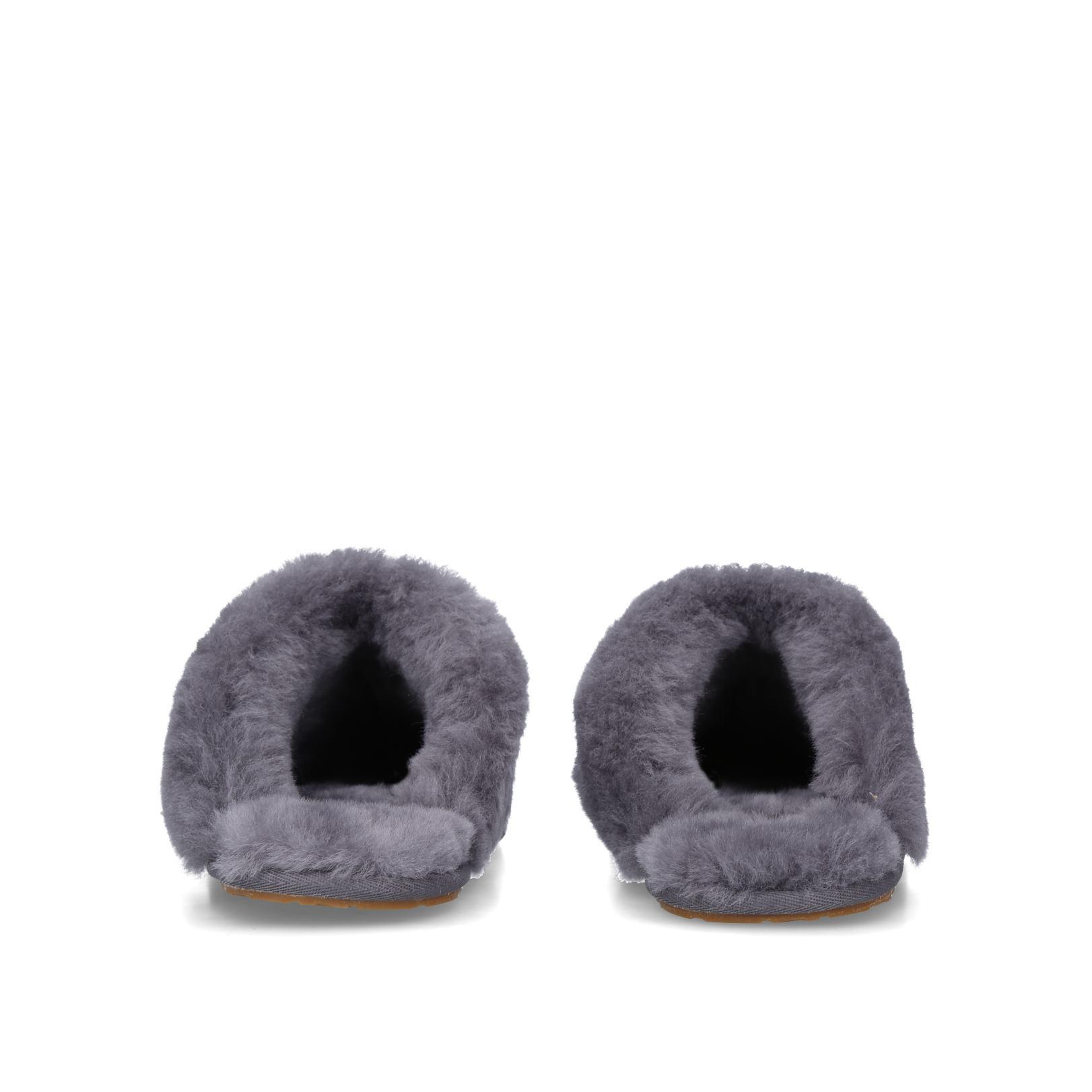 SCUFFETTE II Grey Suede Sheepskin Slippers by UGG