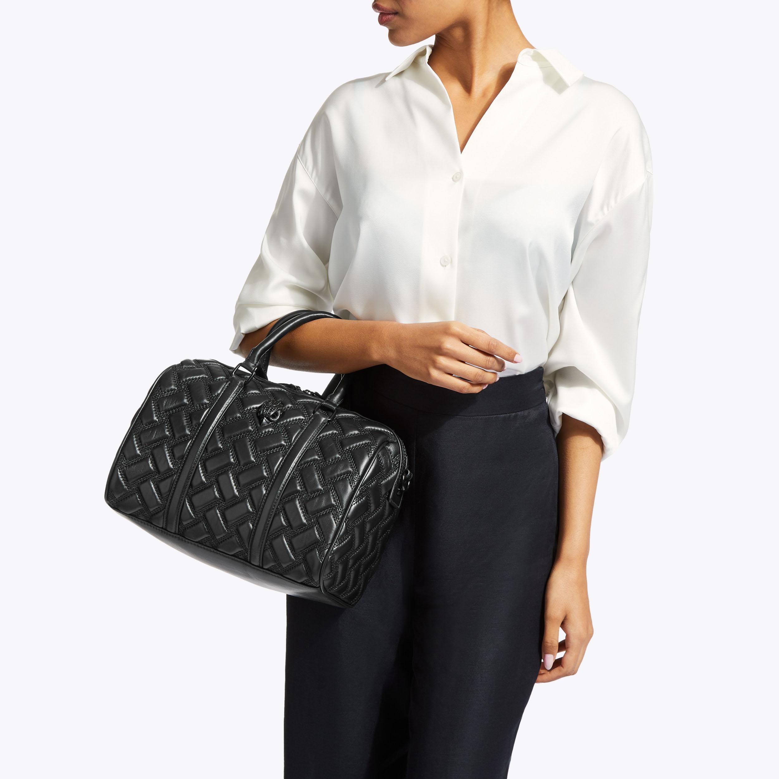 KENSINGTON BOSTON DR Black Bowling Bag by KURT GEIGER LONDON