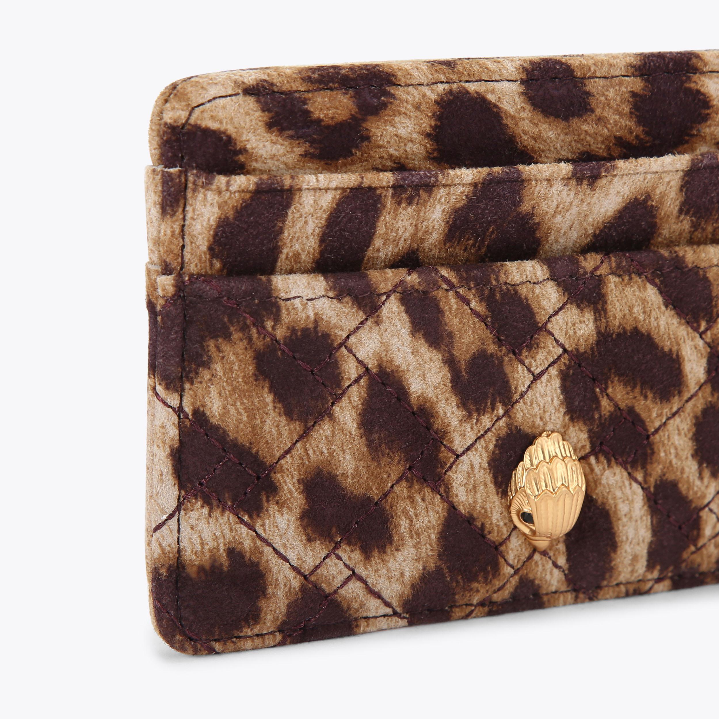 CARD HOLDER KENSINGTON Leopard Suede Card Holder by KURT GEIGER LONDON
