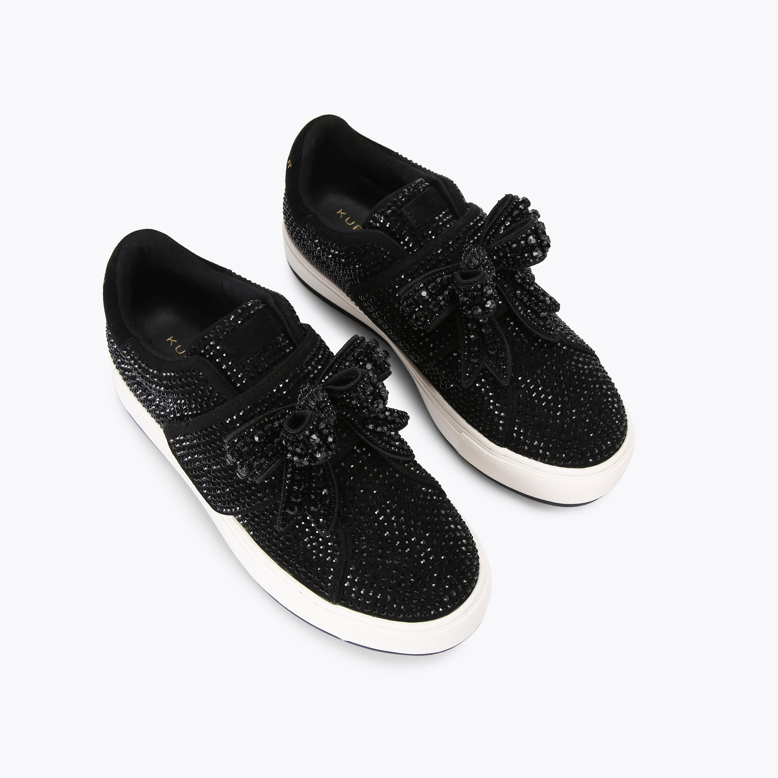 LANEY BOW Crystal Bow Slip On Sneaker by KURT GEIGER LONDON