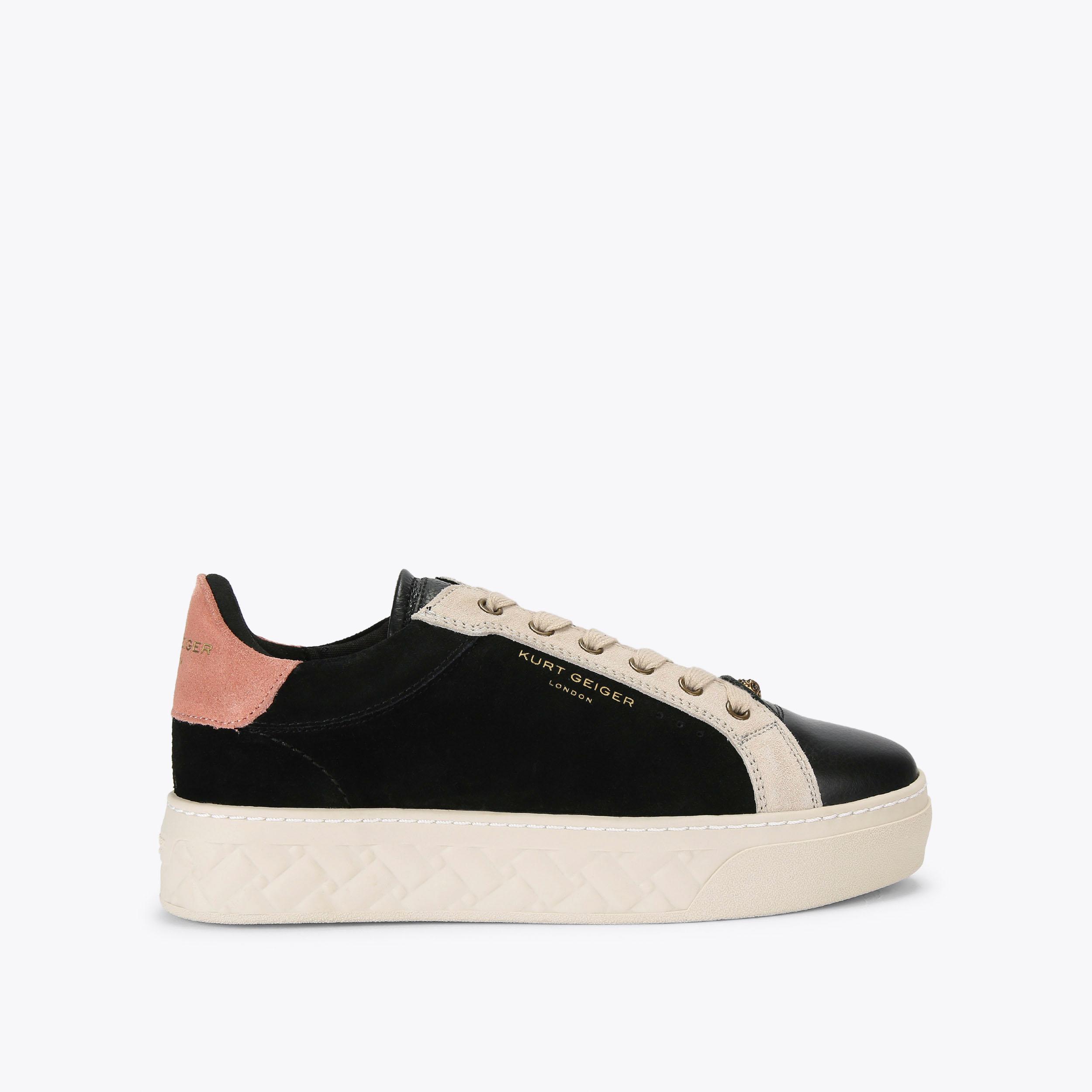 KENSINGTON CUPSOLE Black Suede Sneakers by KURT GEIGER LONDON