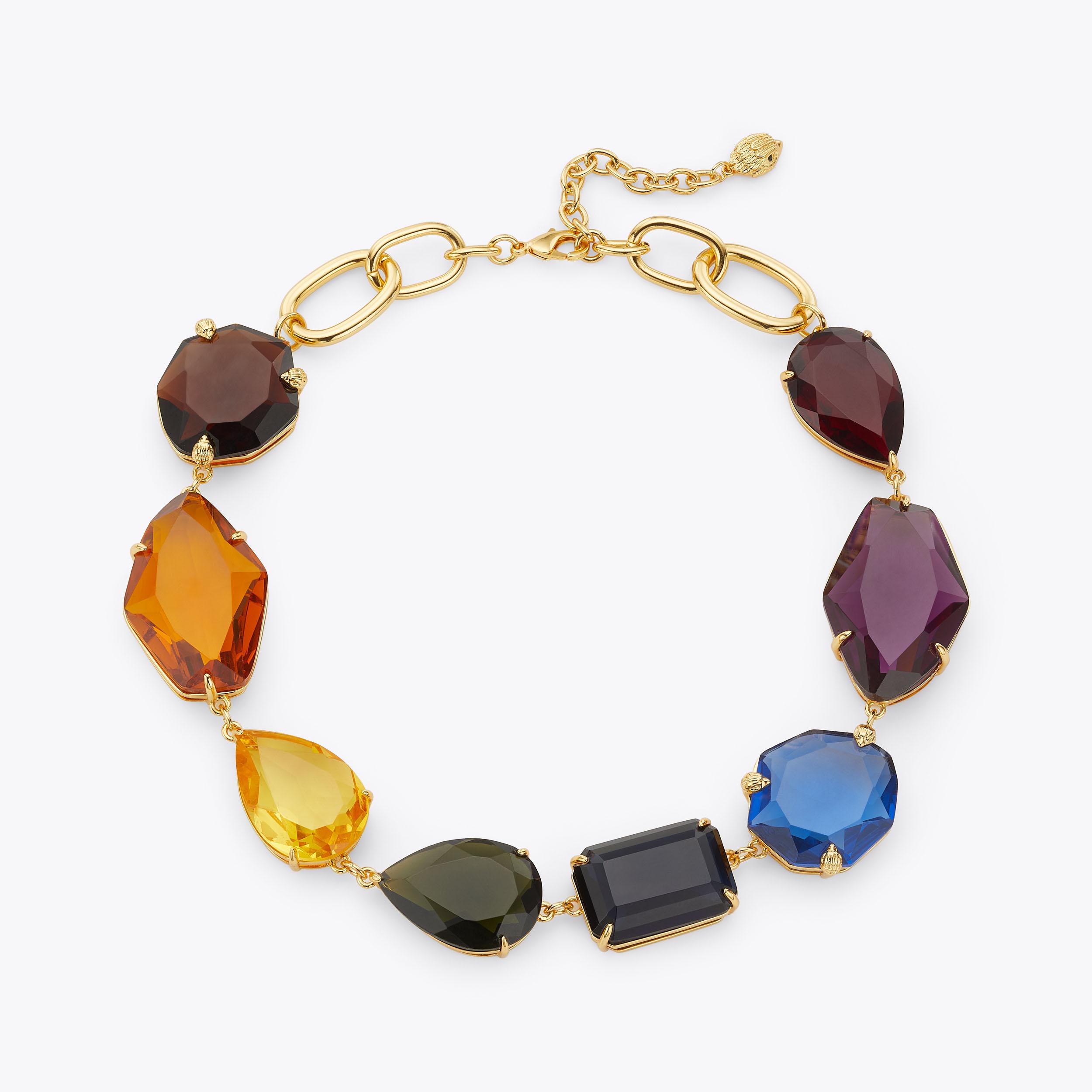 REGENT NECKLACE Crystal Chain Necklace by KURT GEIGER LONDON