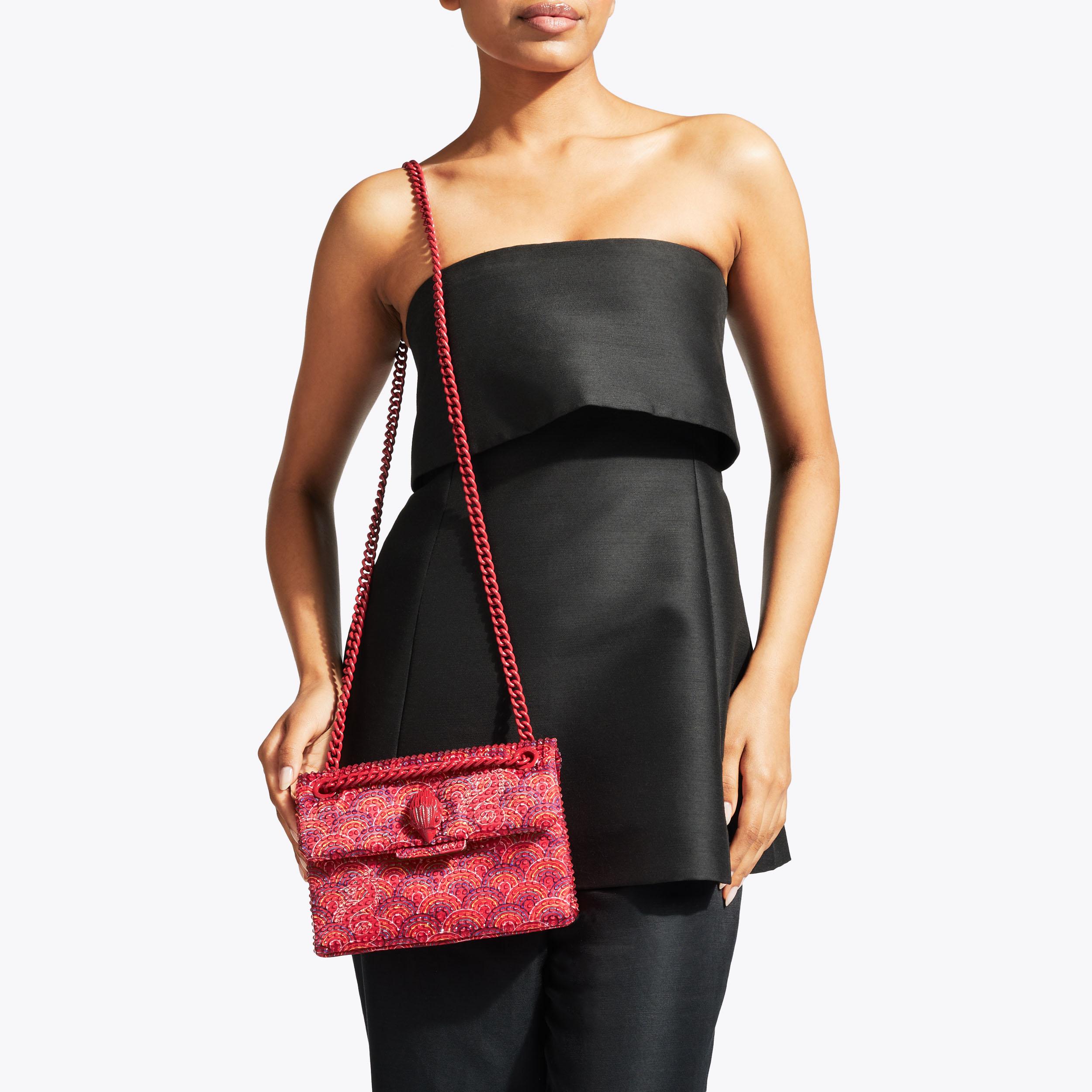 FABRIC MINI KENSINGTON C Lunar Red Dragon Cross Body Bag by KURT GEIGER ...