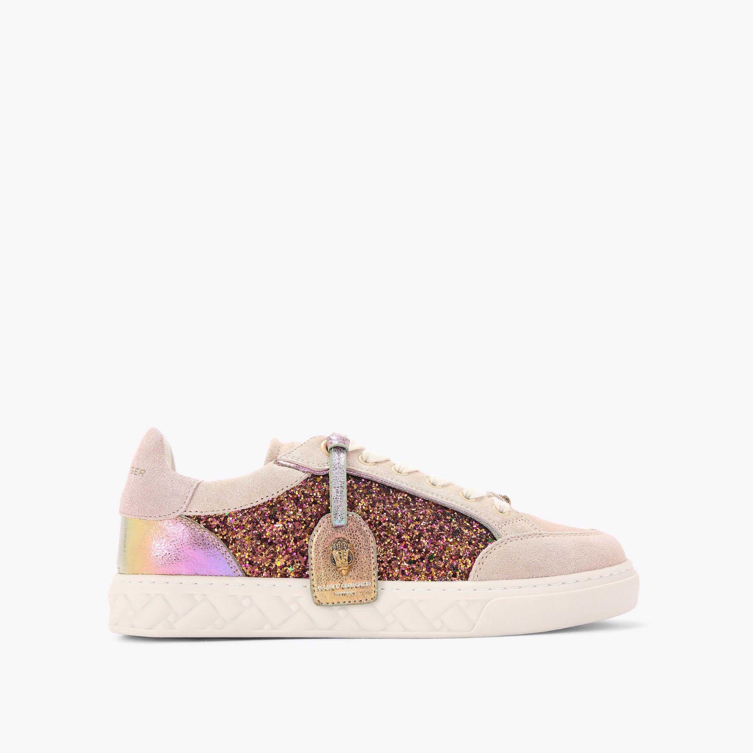 KENSINGTON SLIM CUPSOLE Suede sneaker by KURT GEIGER LONDON