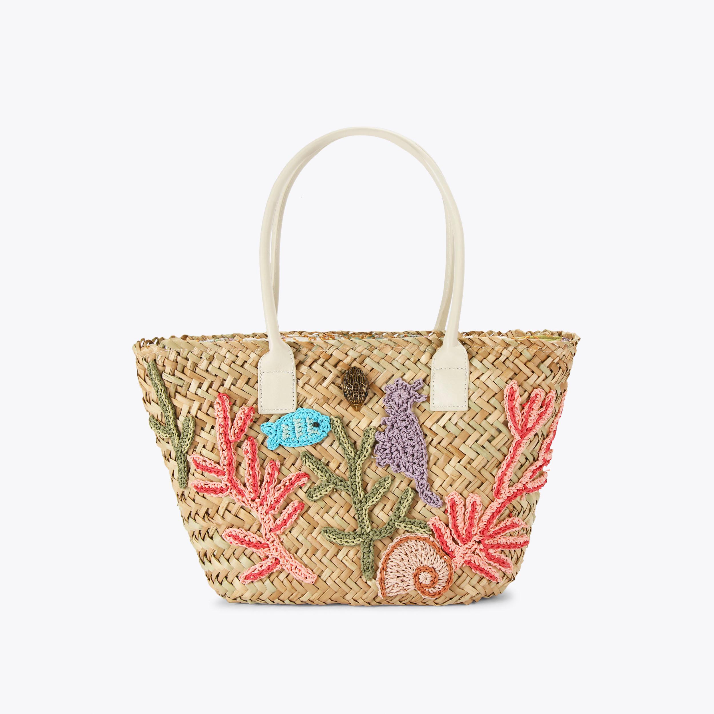 KENSINGTON BASKET SEA Weave Basket Bag by KURT GEIGER LONDON