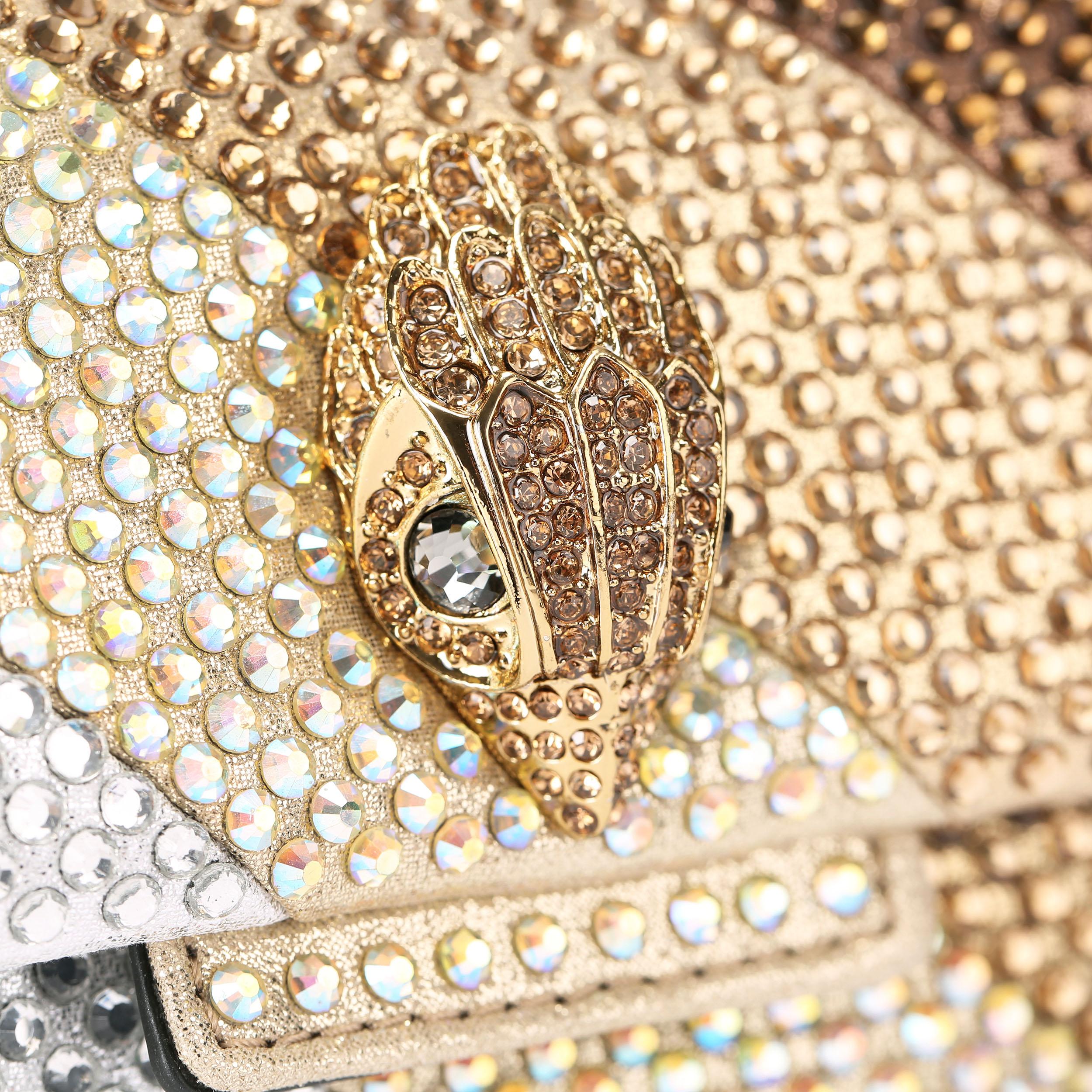 FABRIC MINI KENSINGTON L Crystal Stripe Cross Body Bag by KURT GEIGER ...