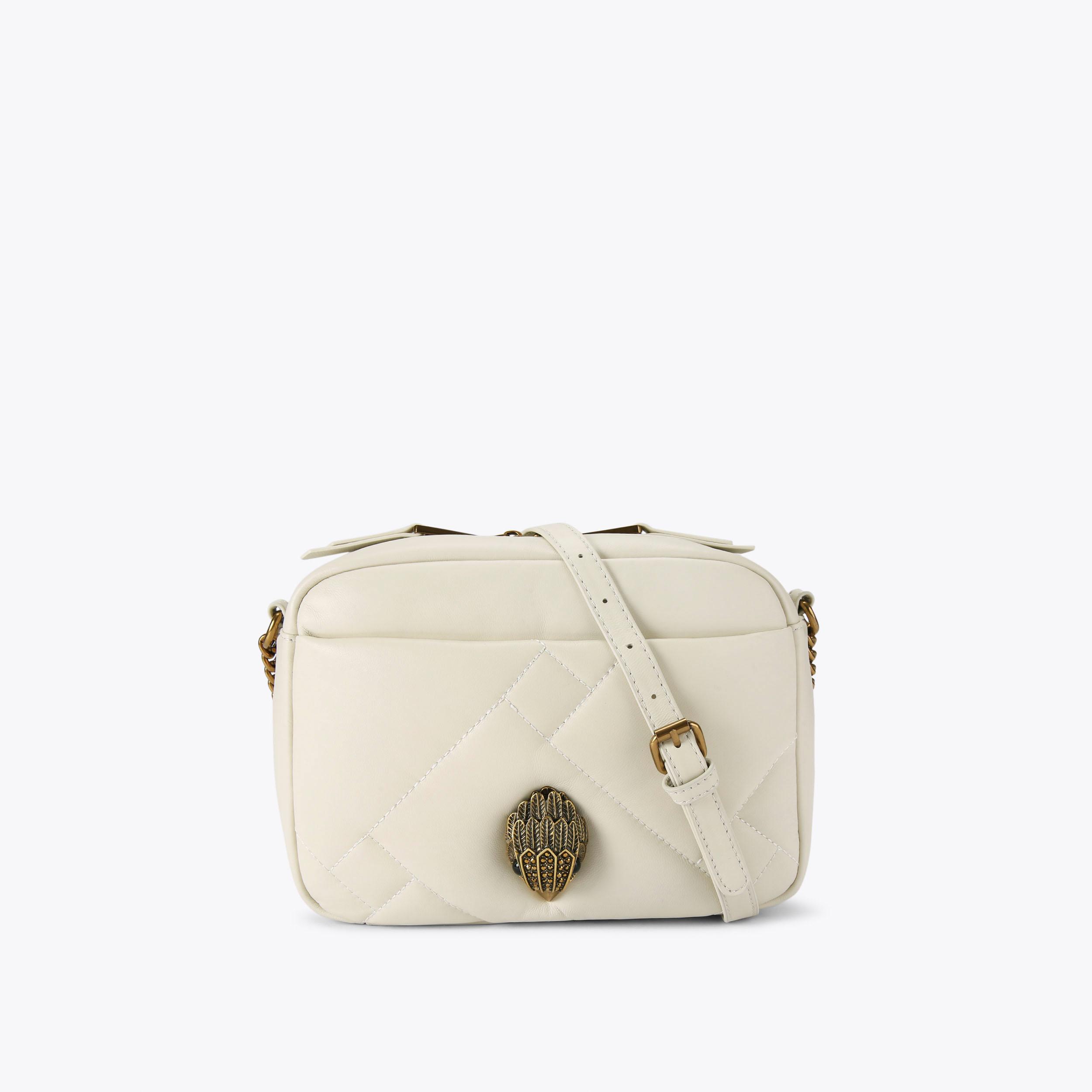 KENSINGTON PUFF CAMERA SH Bone Pillow Leather Camera Bag by KURT GEIGER ...