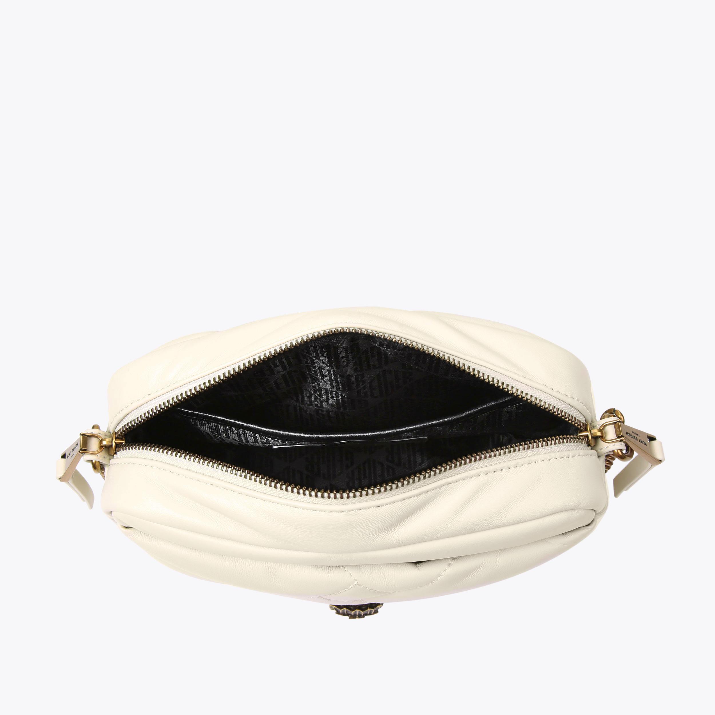 KENSINGTON PUFF CAMERA SH Bone Pillow Leather Camera Bag by KURT GEIGER ...
