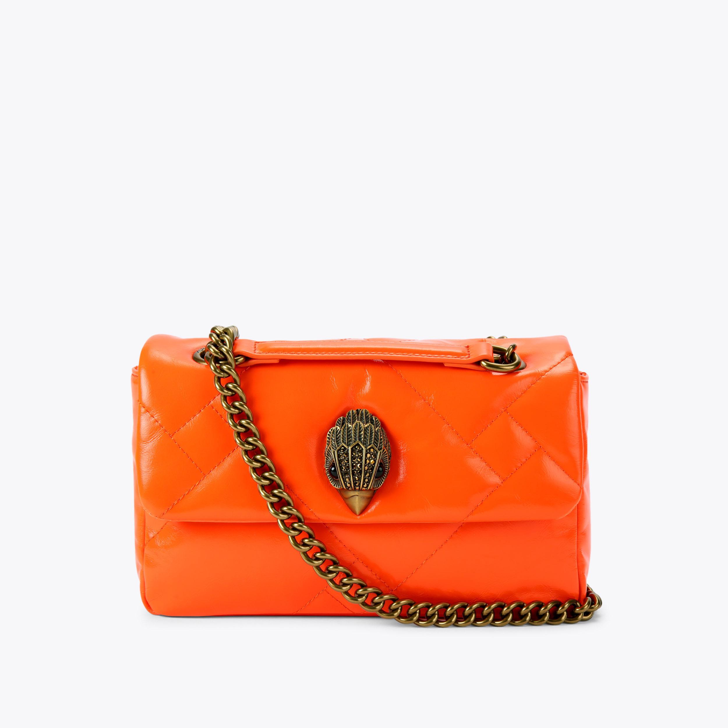 MD KENSINGTON PUFF Neon Orange Shoulder Bag by KURT GEIGER LONDON