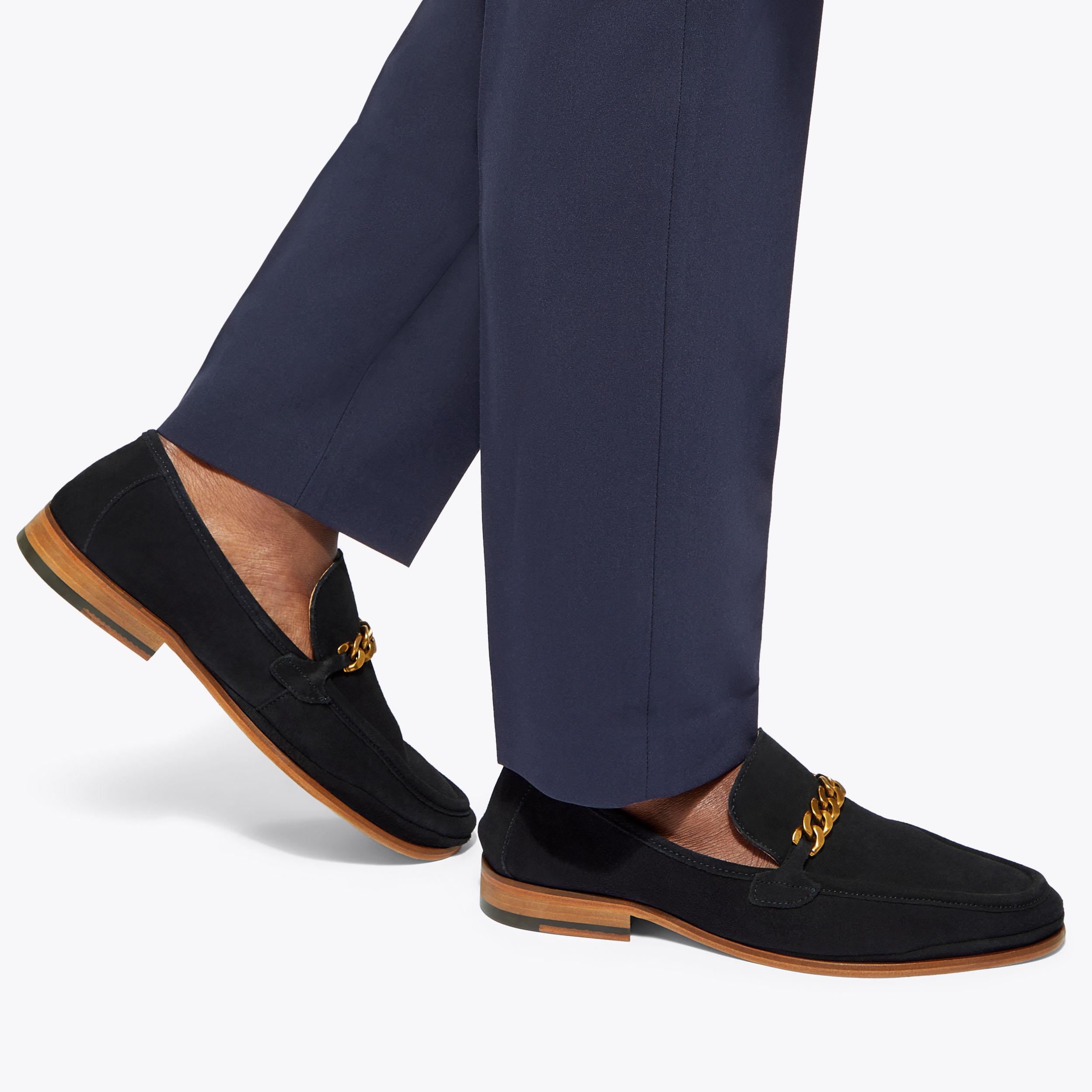 LUCA Navy Suede Loafers by KURT GEIGER LONDON
