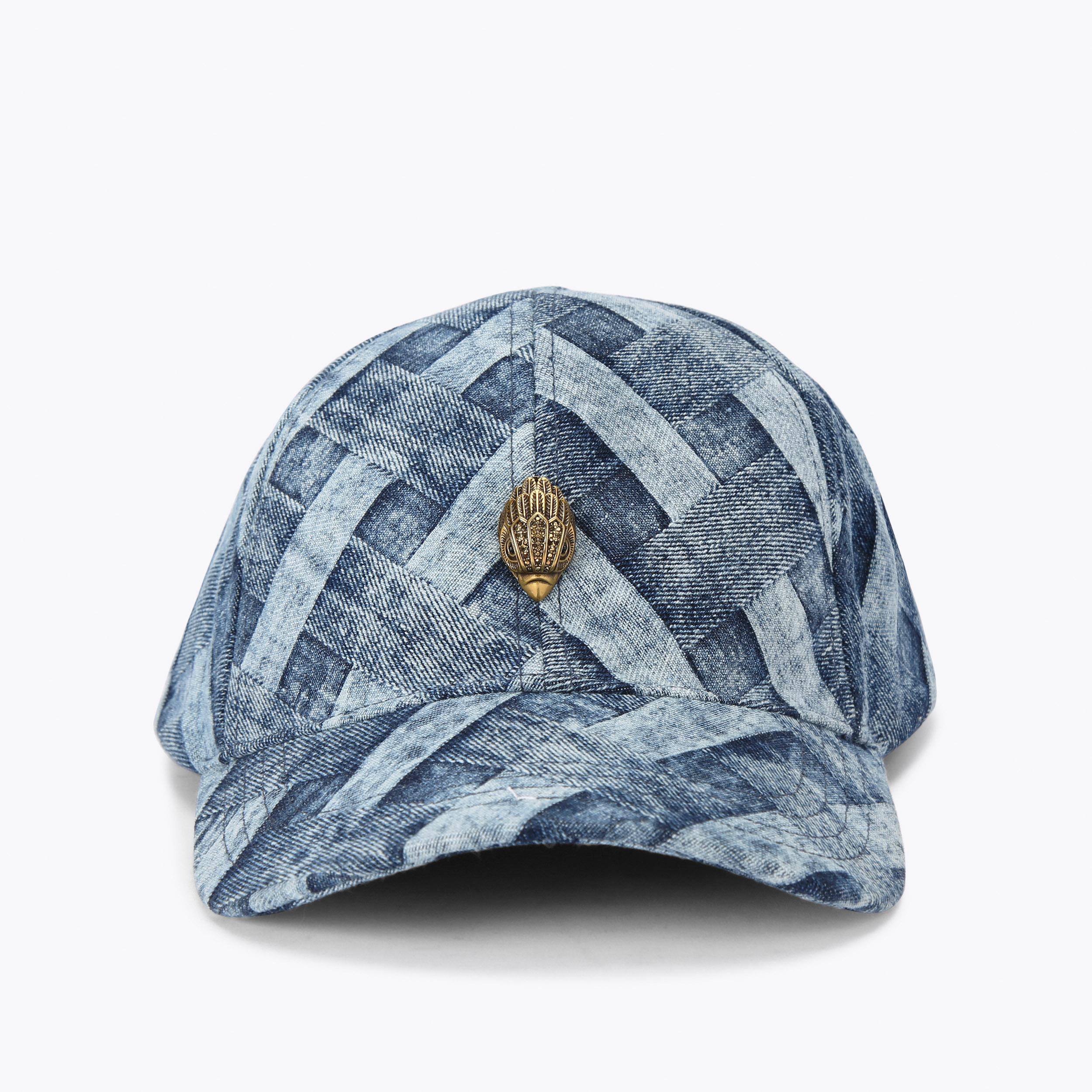 KENSINGTON CAP Denim Weave Cap by KURT GEIGER LONDON