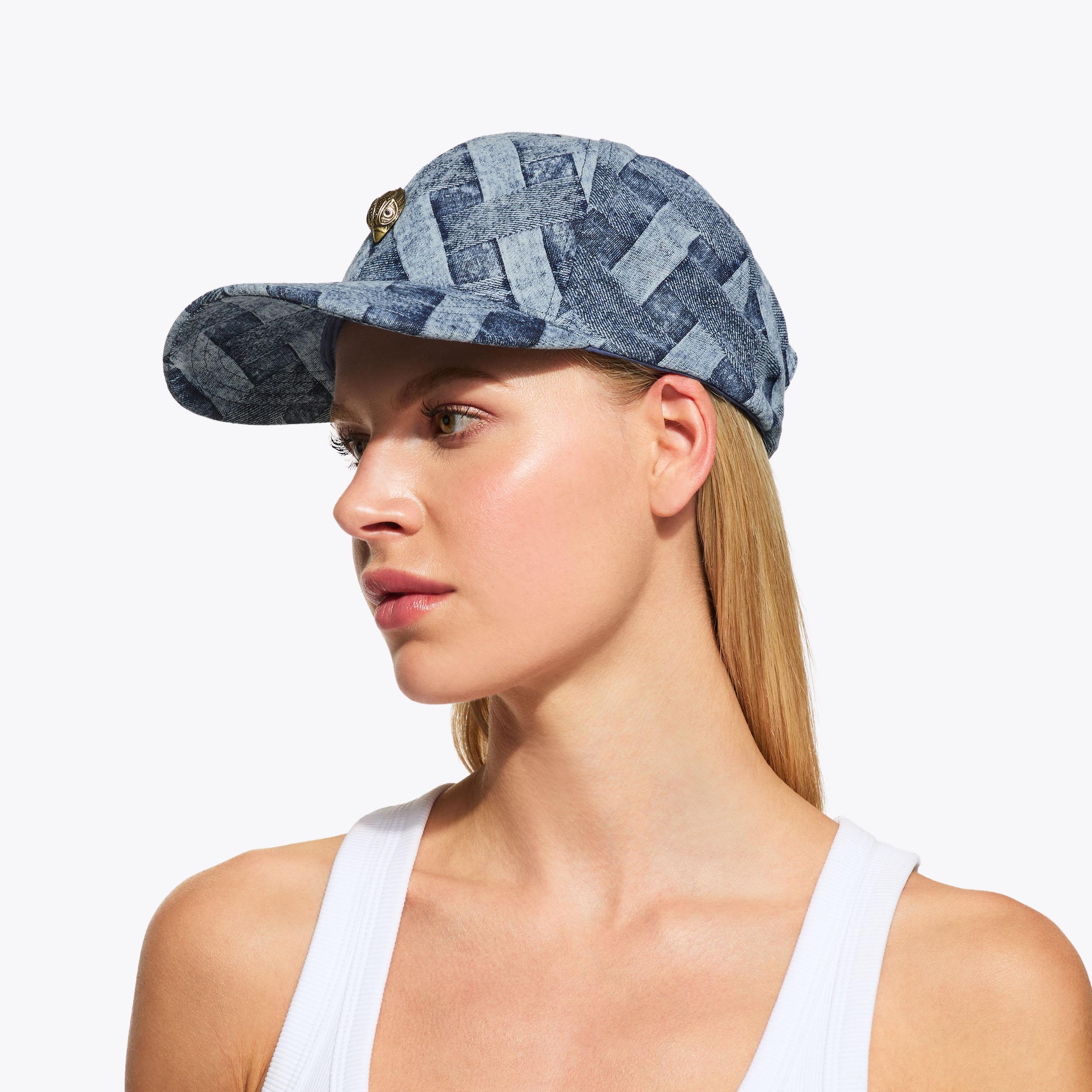 KENSINGTON CAP Denim Weave Cap by KURT GEIGER LONDON