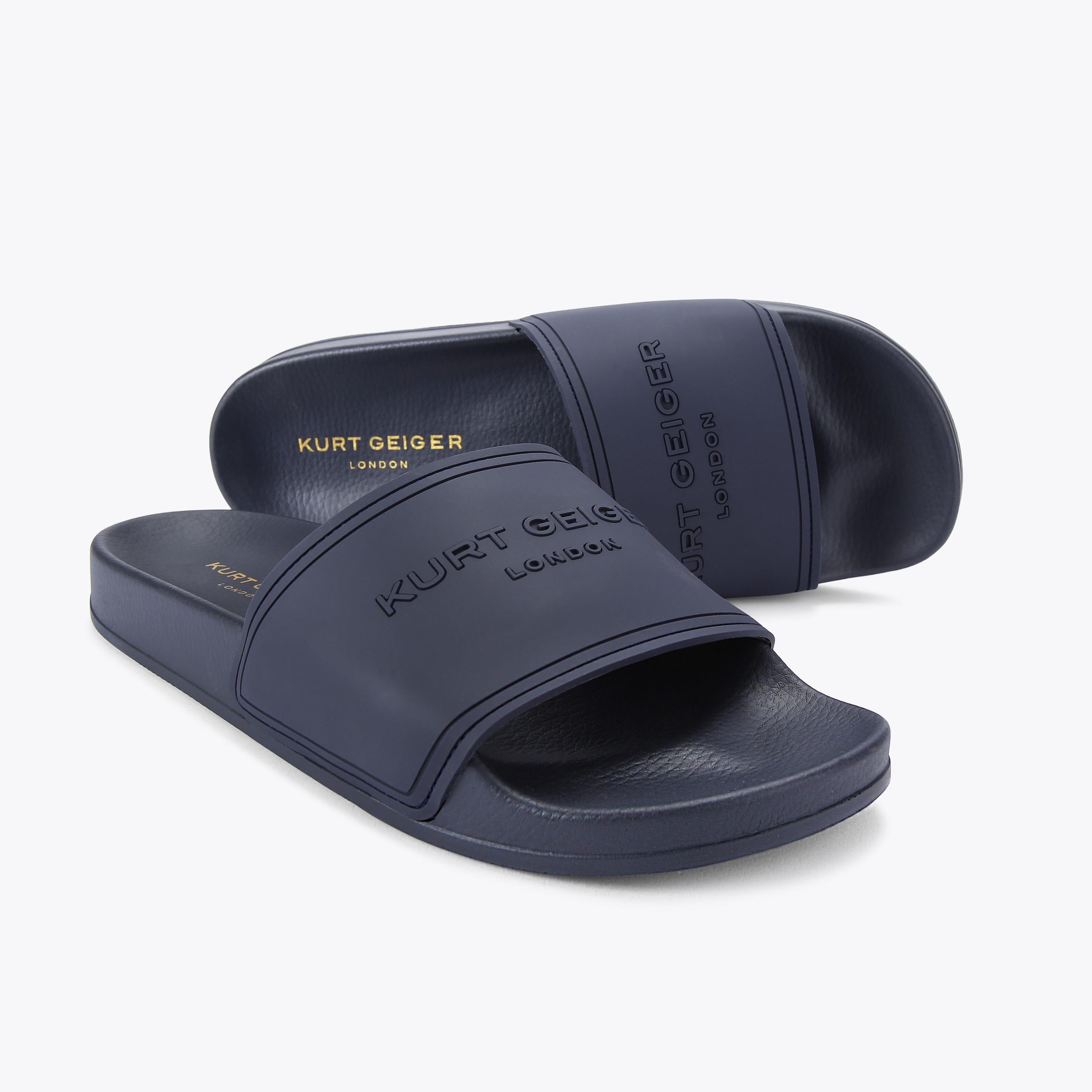 KGL POOL SLIDER MENS BLACK SLIDERS by KURT GEIGER LONDON
