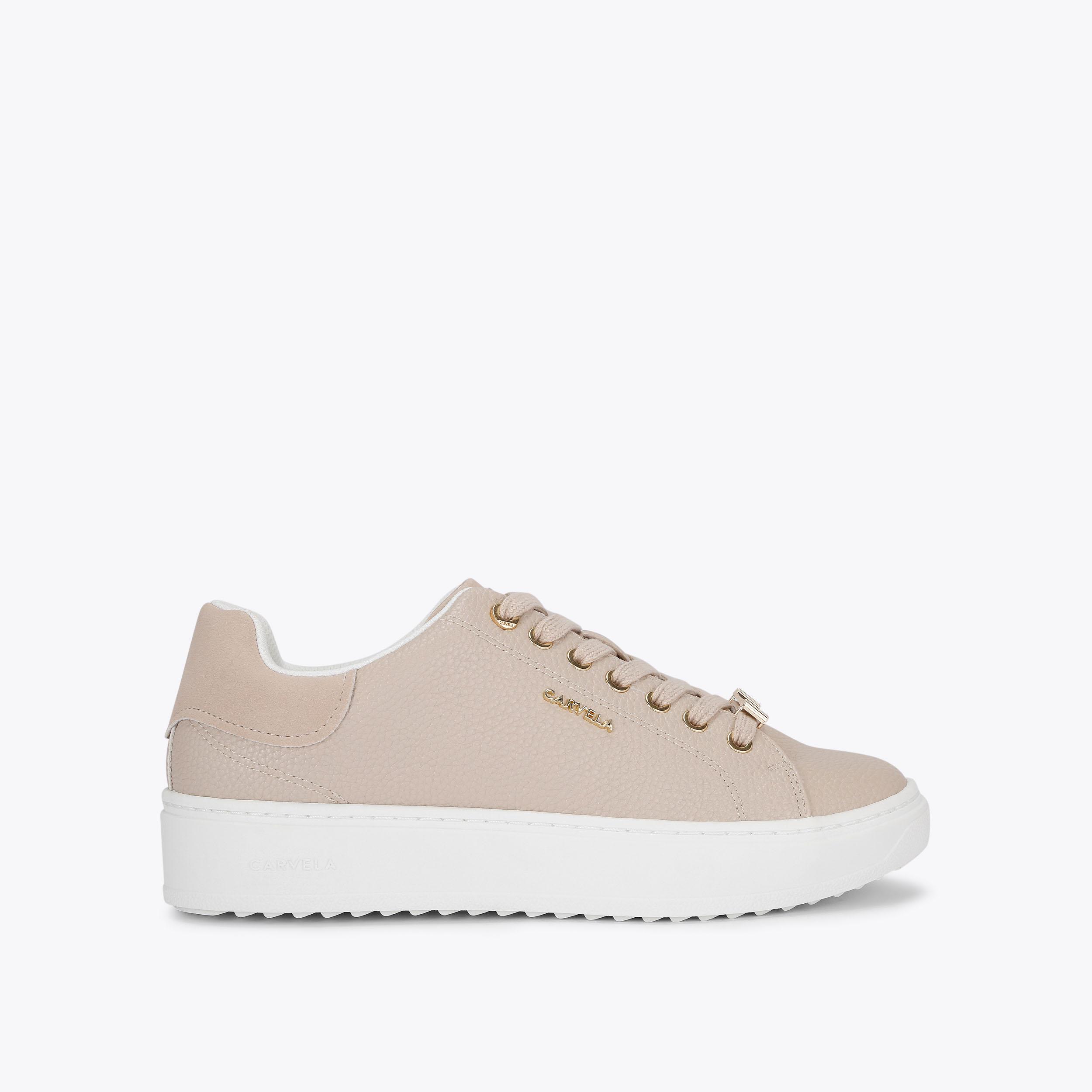 DREAM 2 Taupe Textured Trainer by CARVELA