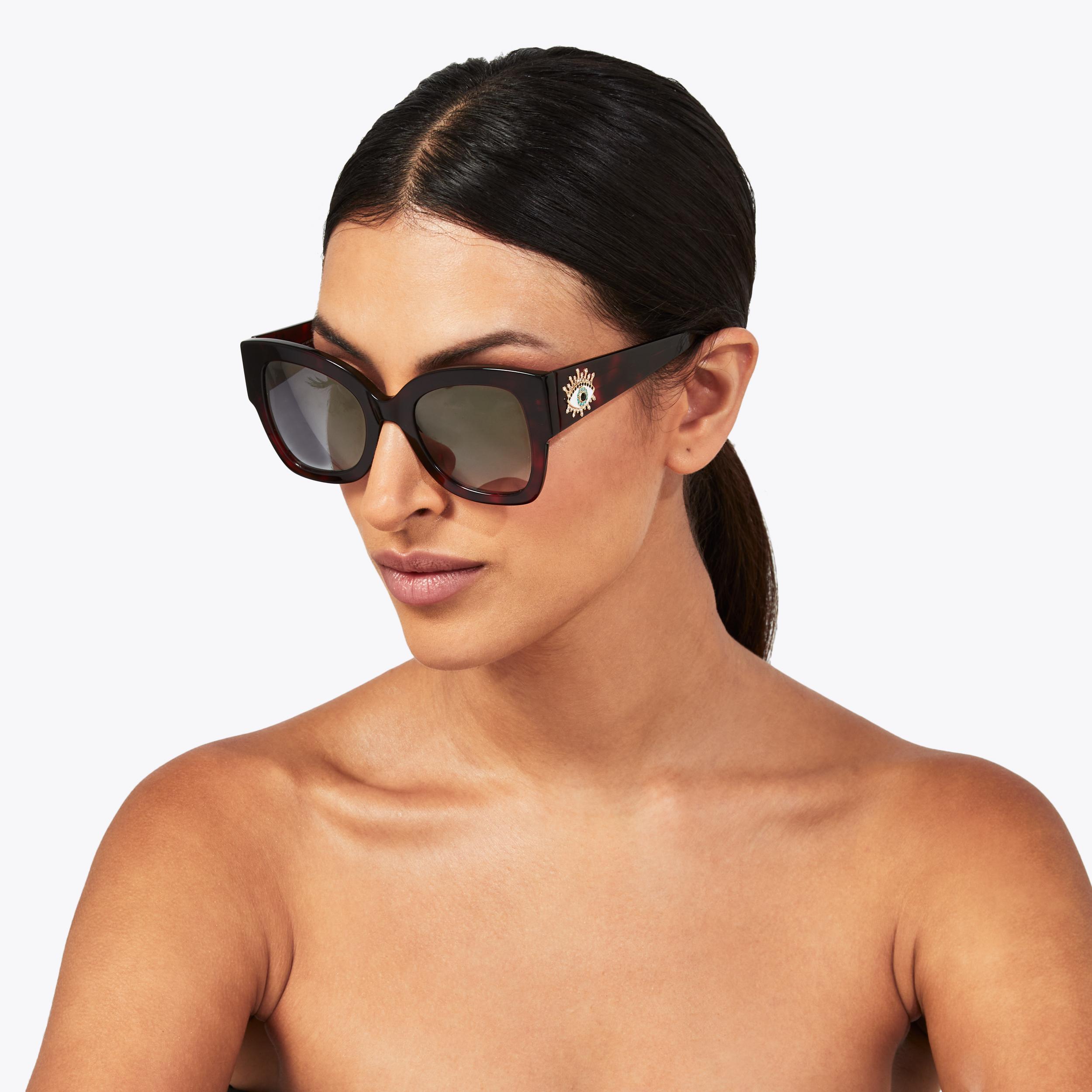 EYE SQ BUTTERFLY Tortoiseshell Sunglasses by KURT GEIGER LONDON