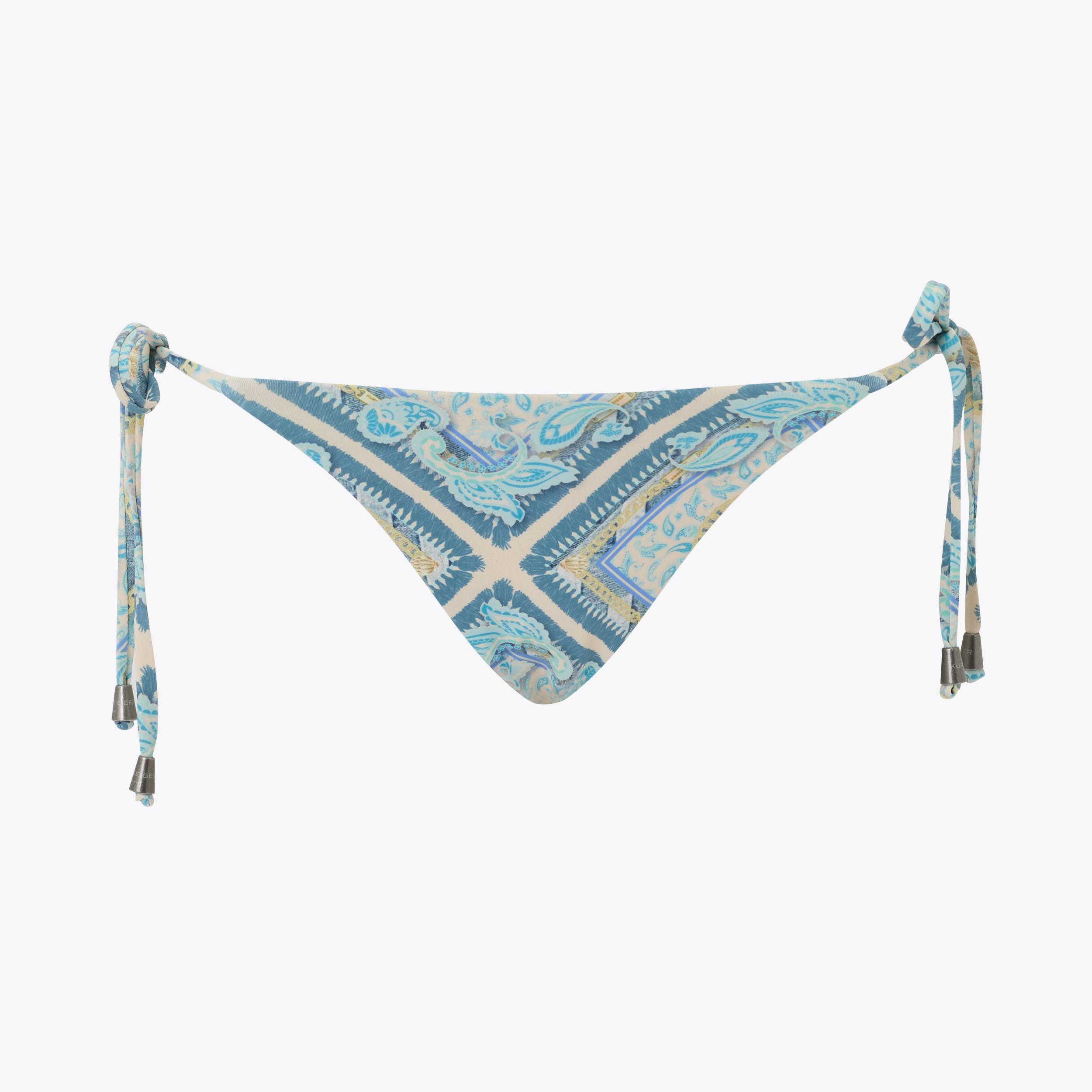 KENSINGTON STRING BRIEFS Blue Paisley Kensington String Bikini Bottoms ...