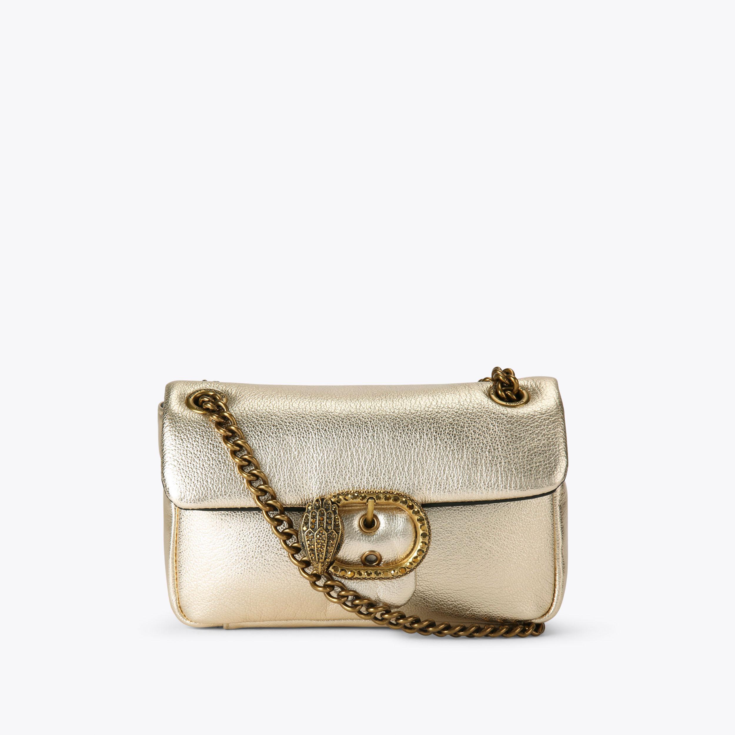 CHELSEA SM SHOULDER BAG Champagne Shoulder Bag by KURT GEIGER LONDON