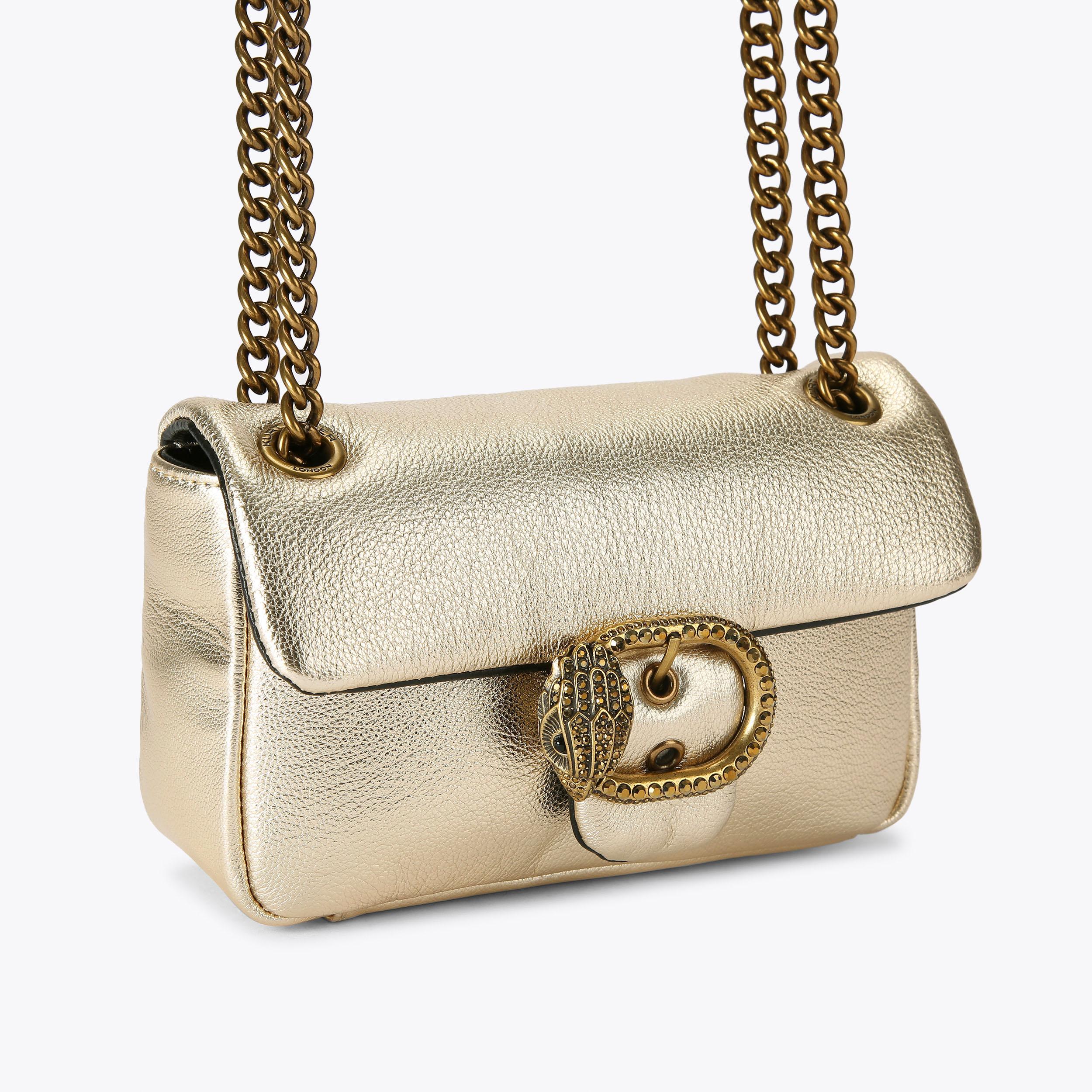 CHELSEA SM SHOULDER BAG Champagne Shoulder Bag by KURT GEIGER LONDON