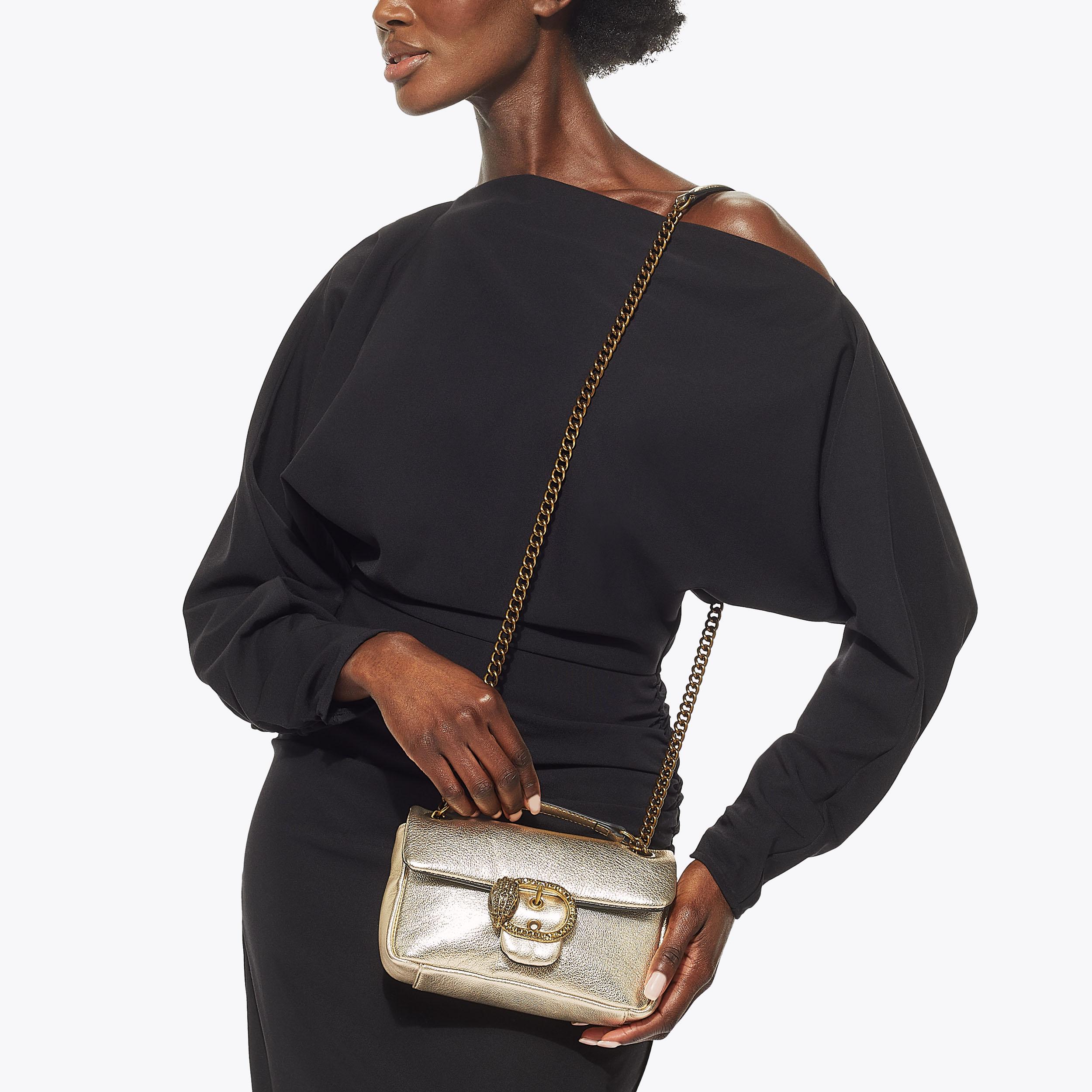 CHELSEA SM SHOULDER BAG Champagne Shoulder Bag by KURT GEIGER LONDON