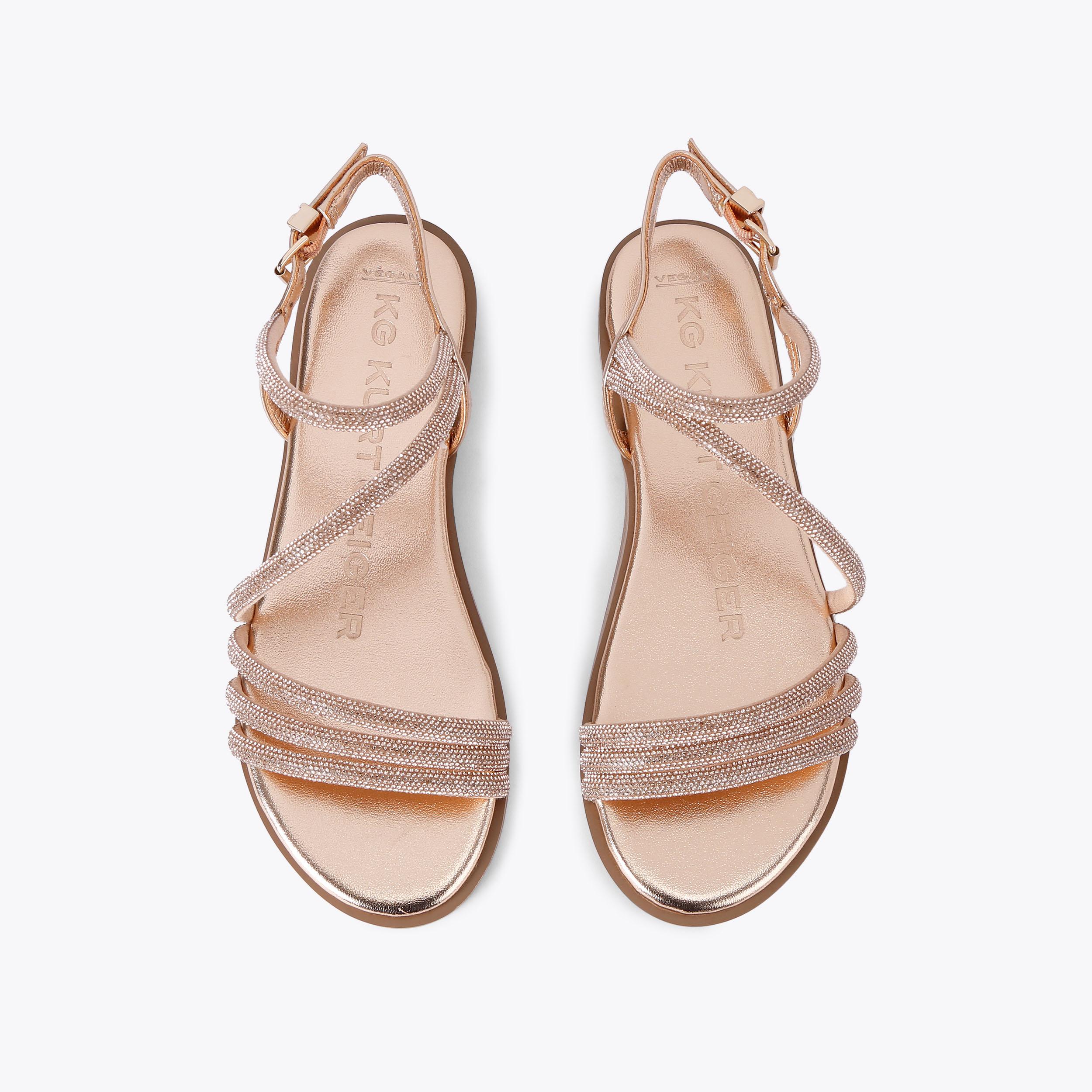 REECE Bronze Crystal Sandal by KG Kurt Geiger