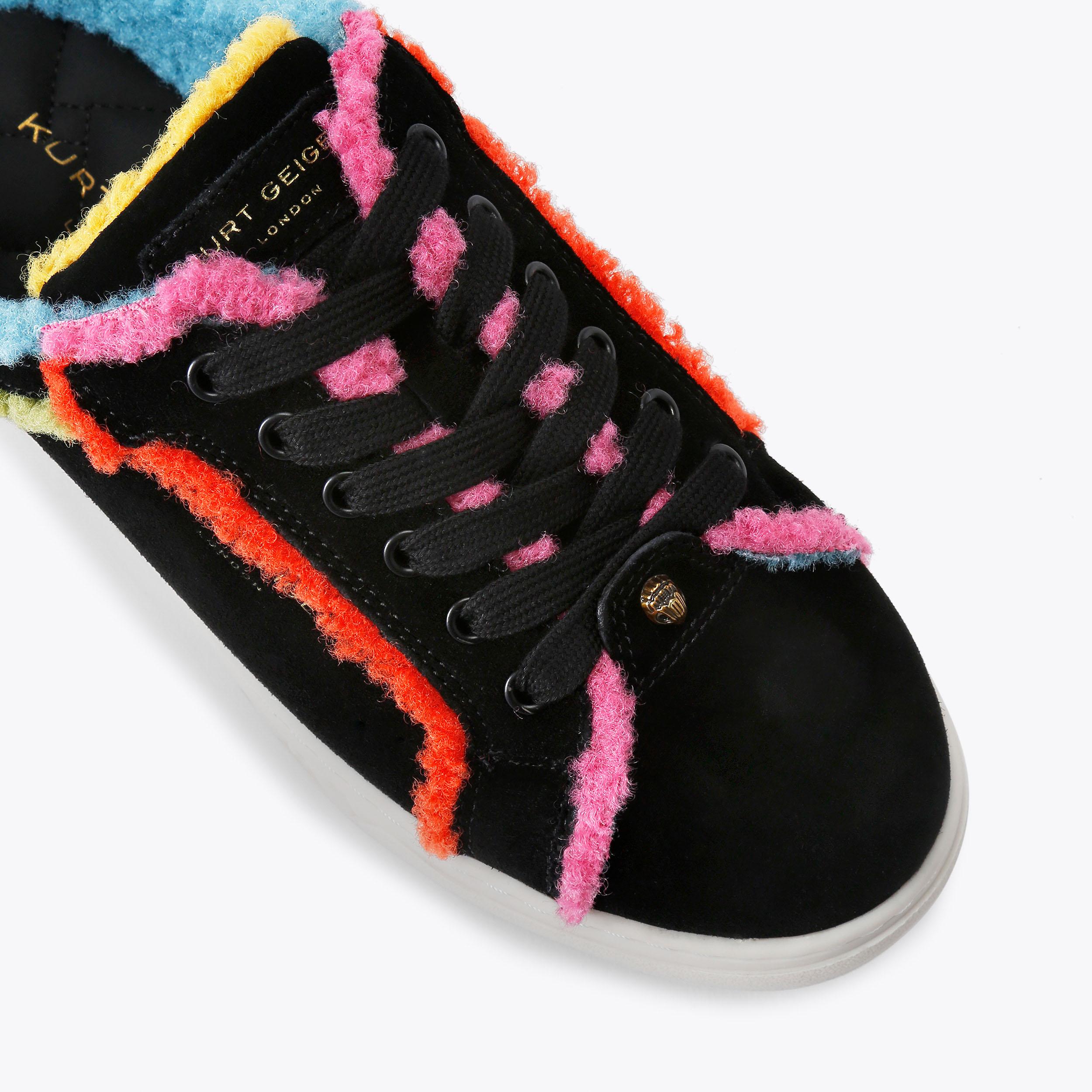 KENSINGTON CUPSOLE MULE Black Suede Slip On Sneaker by KURT GEIGER LONDON